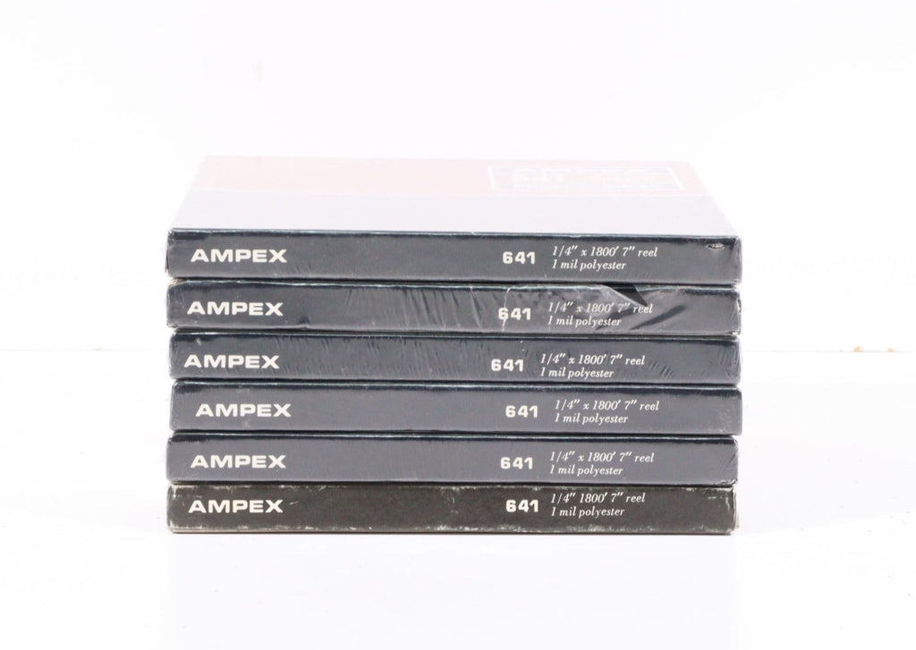 Ampex 641 Professional Magnetic Recording Tape 1800ft 7" Reel (Bundle