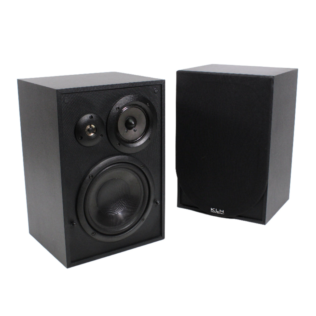 KLH L853B 3-Way 125W Large Bookshelf Speaker Pair