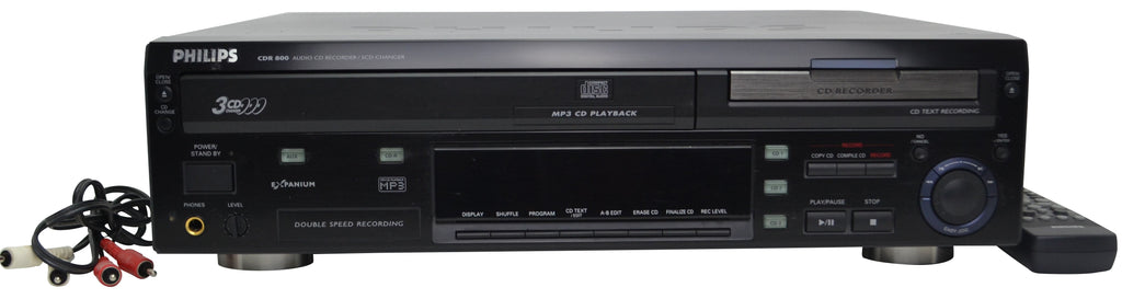 Philips CDR 800 3-Disc CD Changer Recorder Dubbing Machine