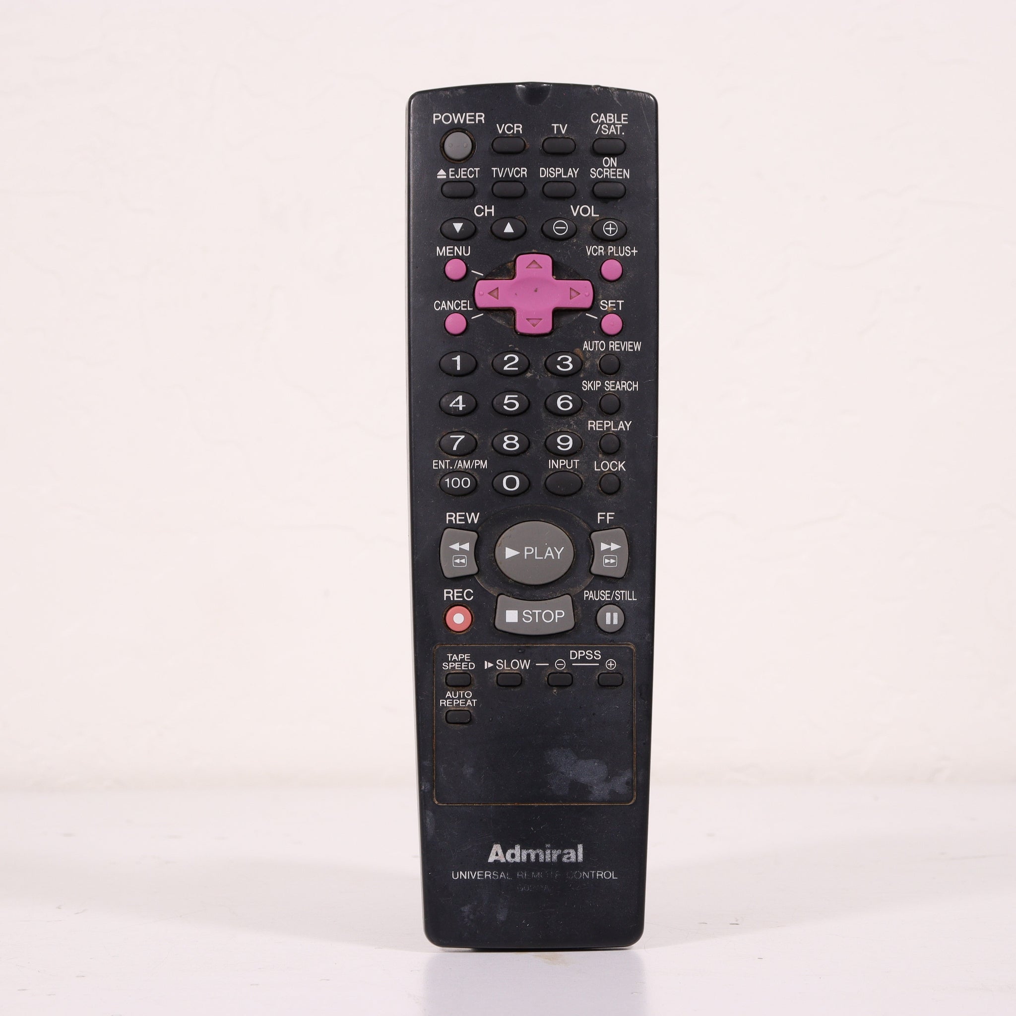Admiral G0271AJ Universal Remote Control for VCR