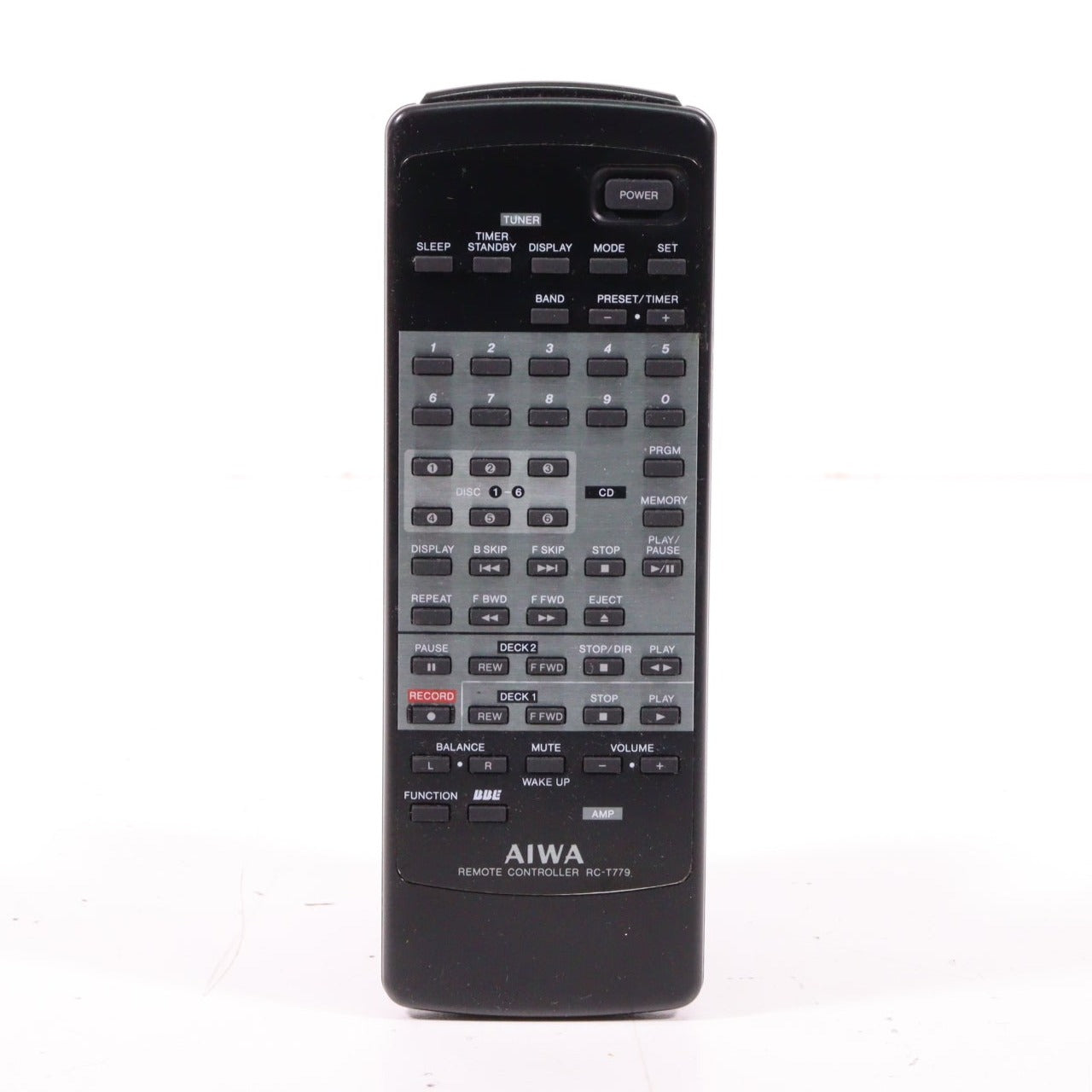 Aiwa RC-T779 Remote Control for Stereo System Tuner Amp Cassette Deck
