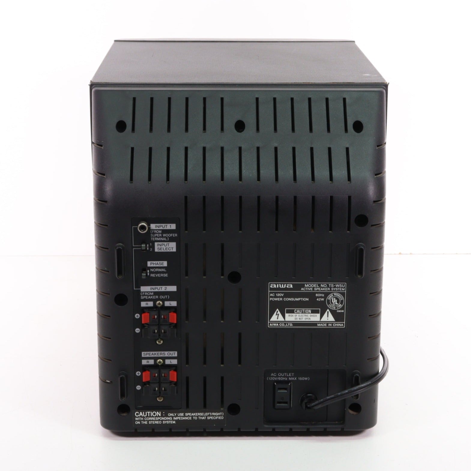 Aiwa TS-W5U Powered Subwoofer Active Speaker System