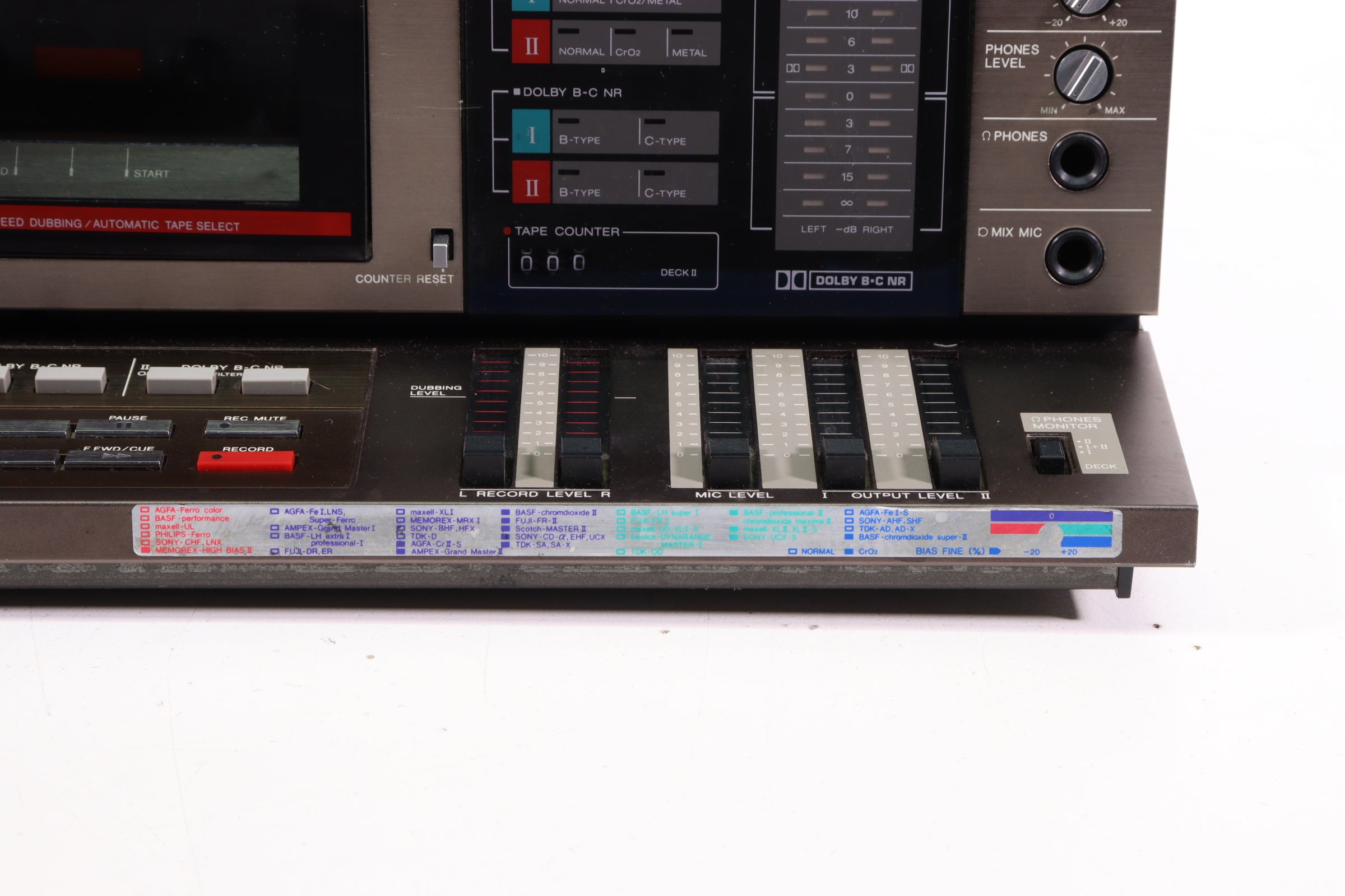 Aiwa Dual Cassette Player Recorder