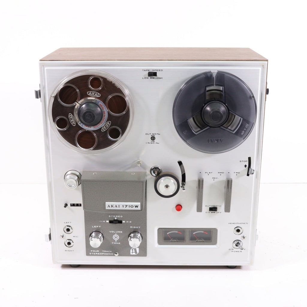 Akai 1710W 4-Track Reel-to-Reel Stereo Recorder with Original Wooden C