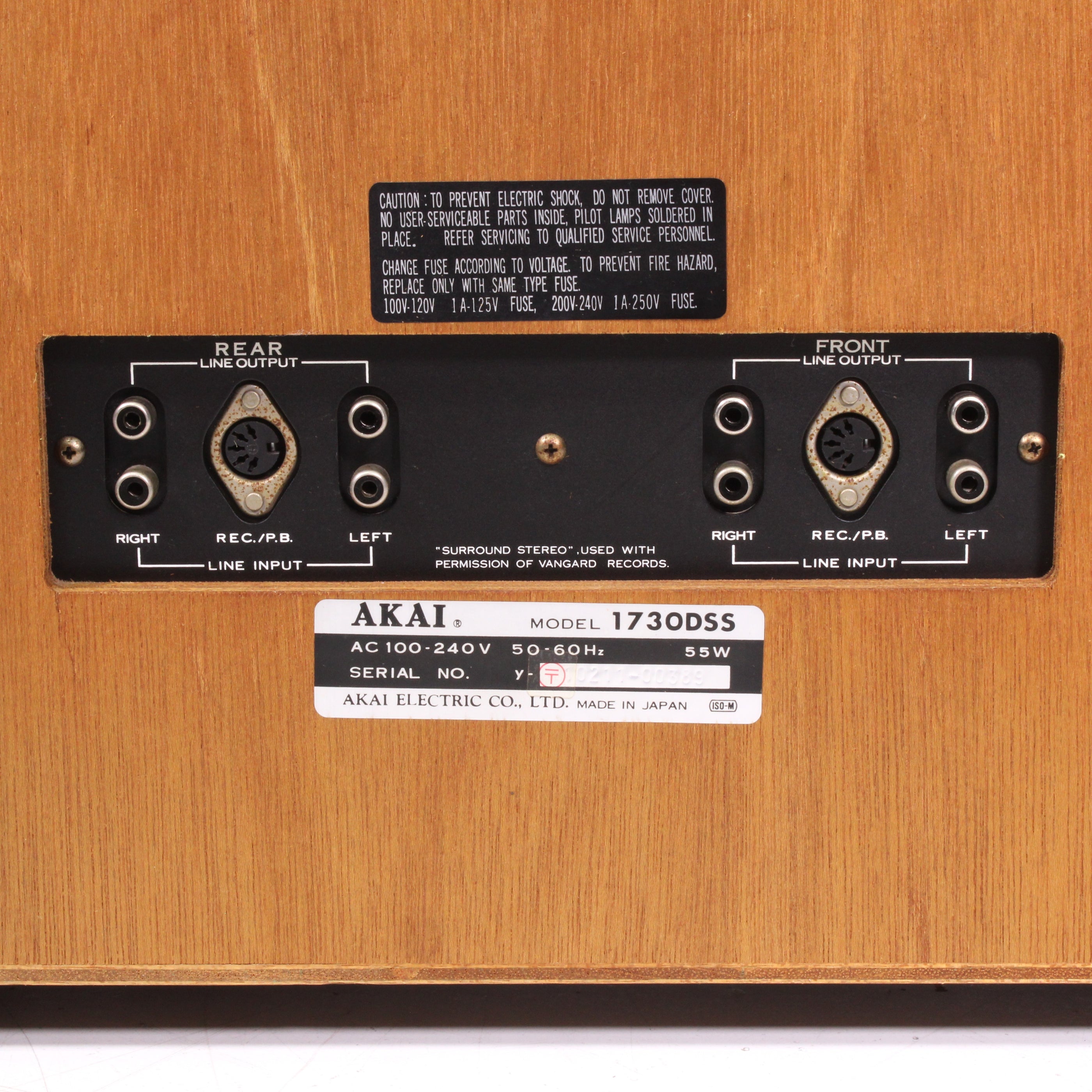 Akai 1730D-SS Discrete 4-Channel Reel-to-Reel Tape Deck — SpenCertified