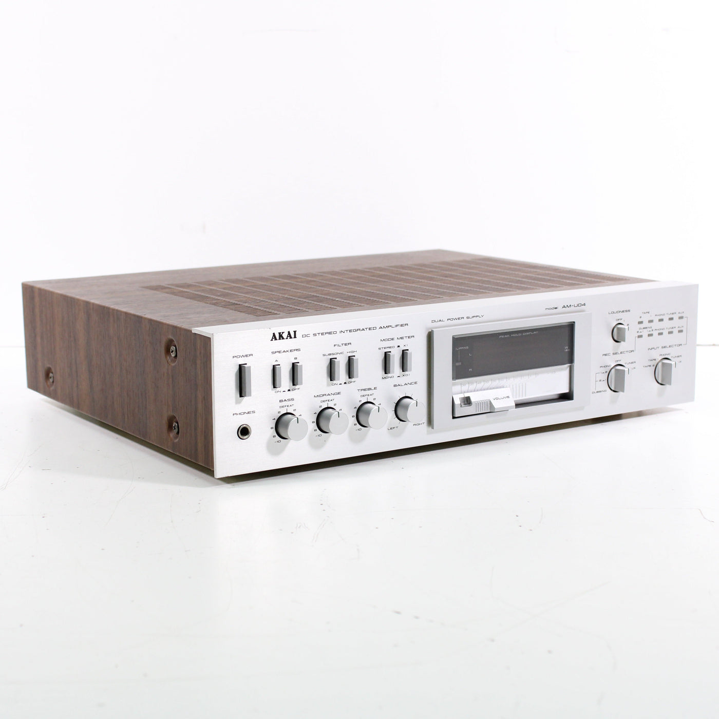 Akai AM-U04 DC Stereo Integrated Amplifier (1980) (AS IS) — SpenCertified