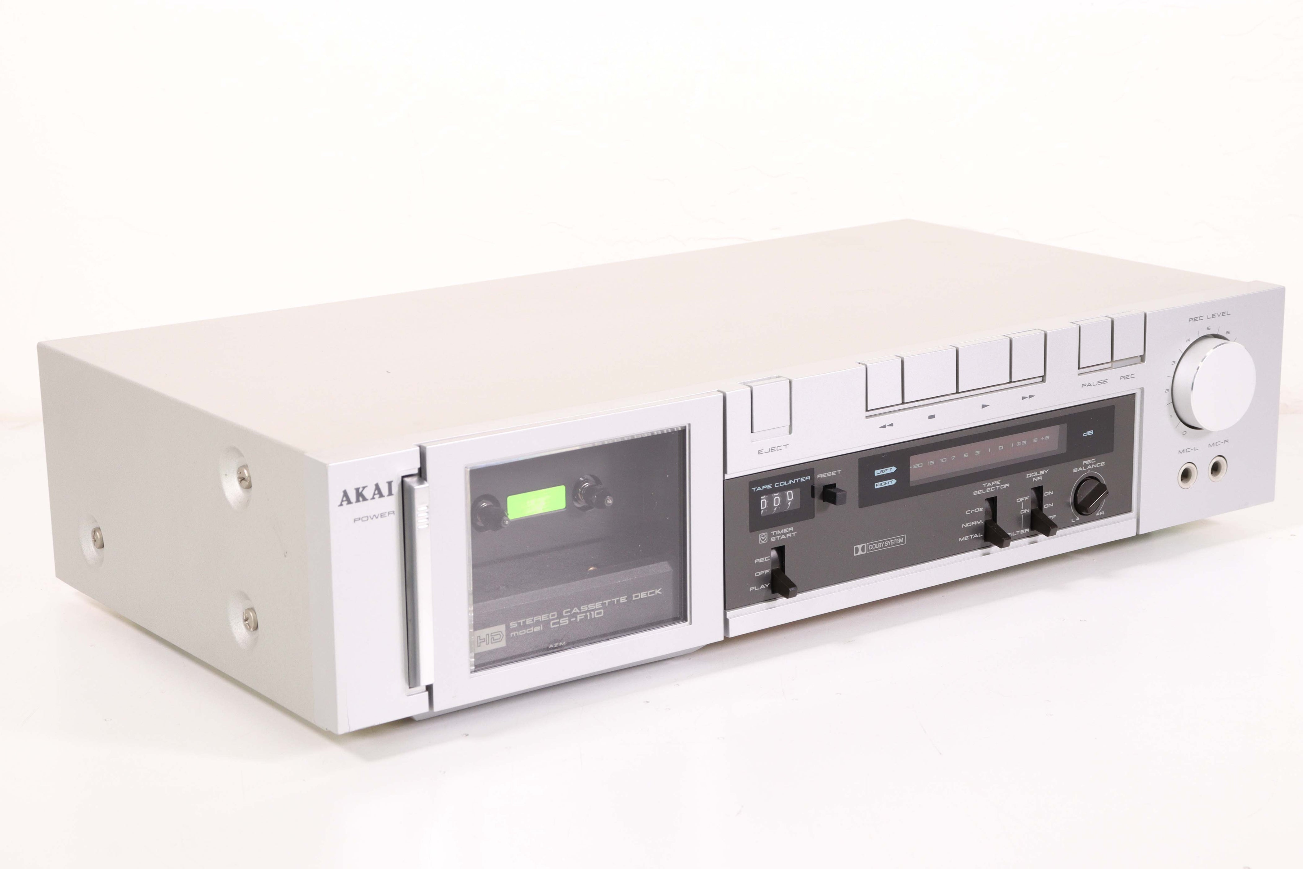 Akai CS-F110 Stereo Cassette Deck Player Made in Japan — SpenCertified