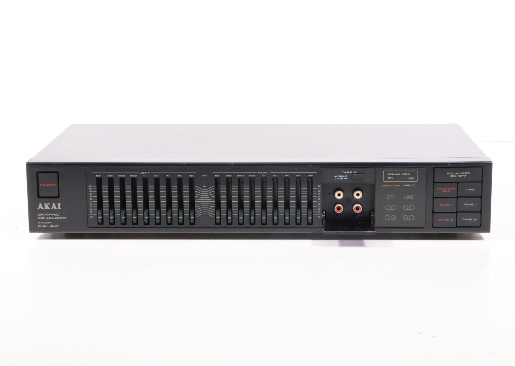 Akai EA-A2 9-Band Stereo Graphic Equalizer with Front Audio Input ...