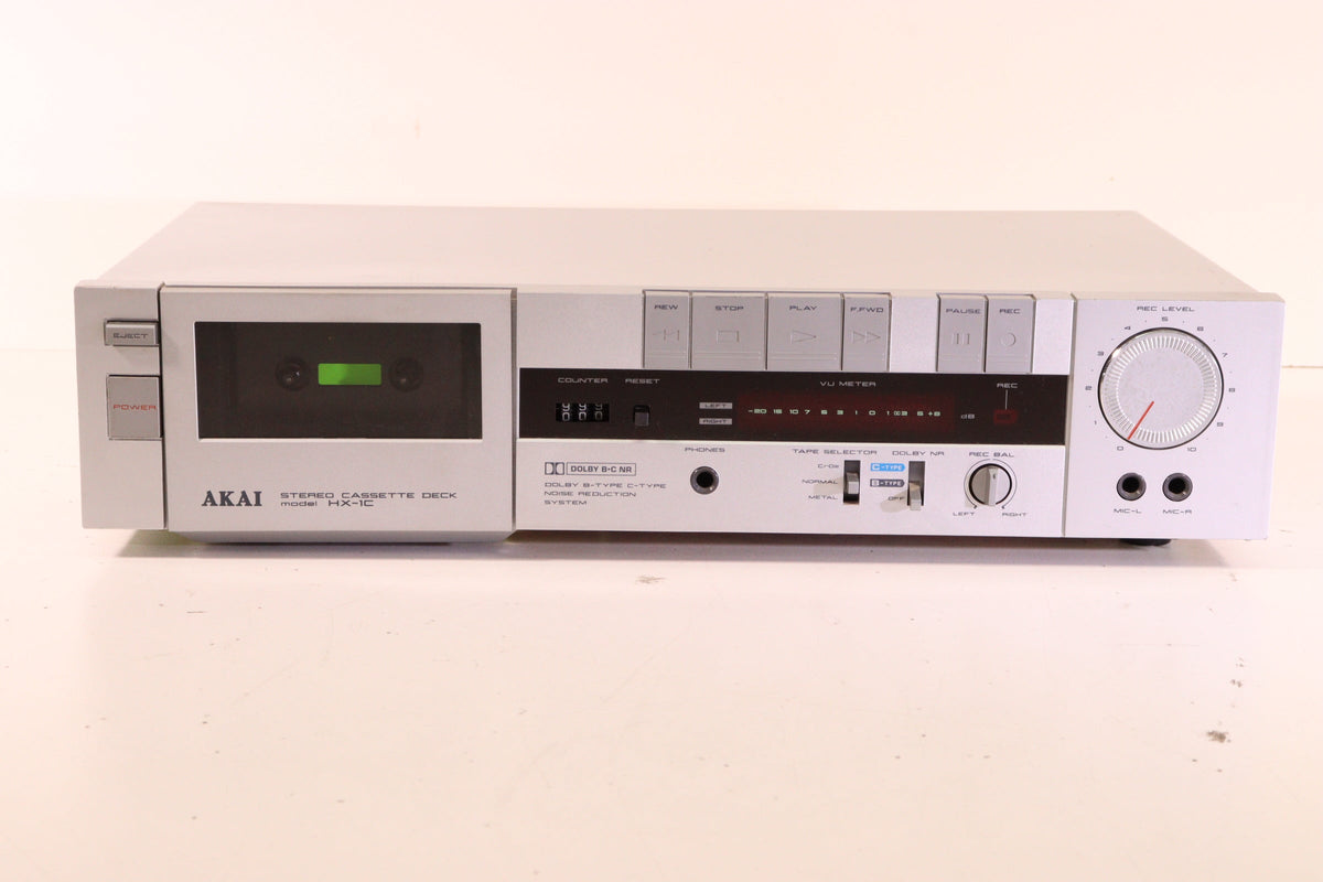 Akai HX-1C Stereo Single Cassette Deck with Dolby C Noise Reduction ...
