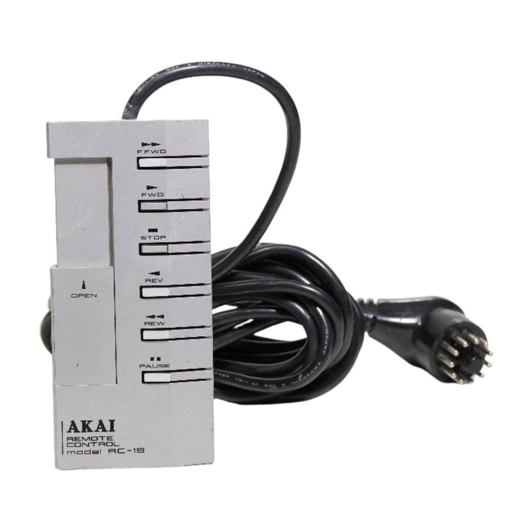 Akai RC-19 11-Pin Wired Remote Control for Reel-to-Reel Tape Deck