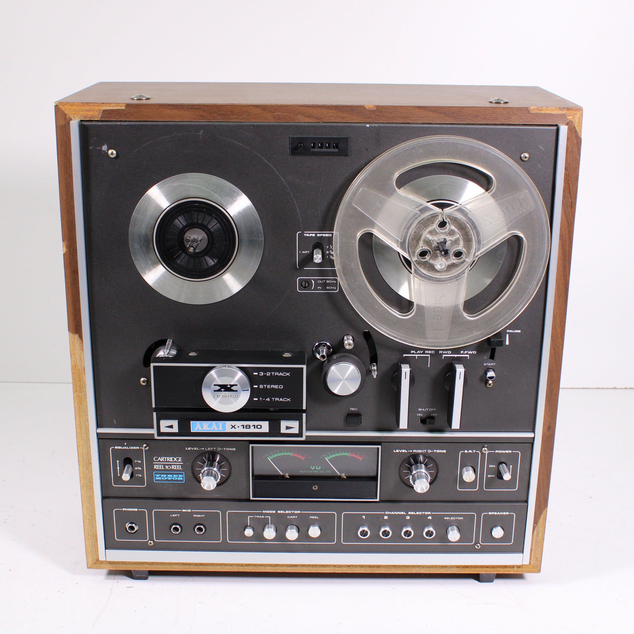 Akai X-1810 Reel-to-Reel Tape Recorder & 8 Track Player — SpenCertified