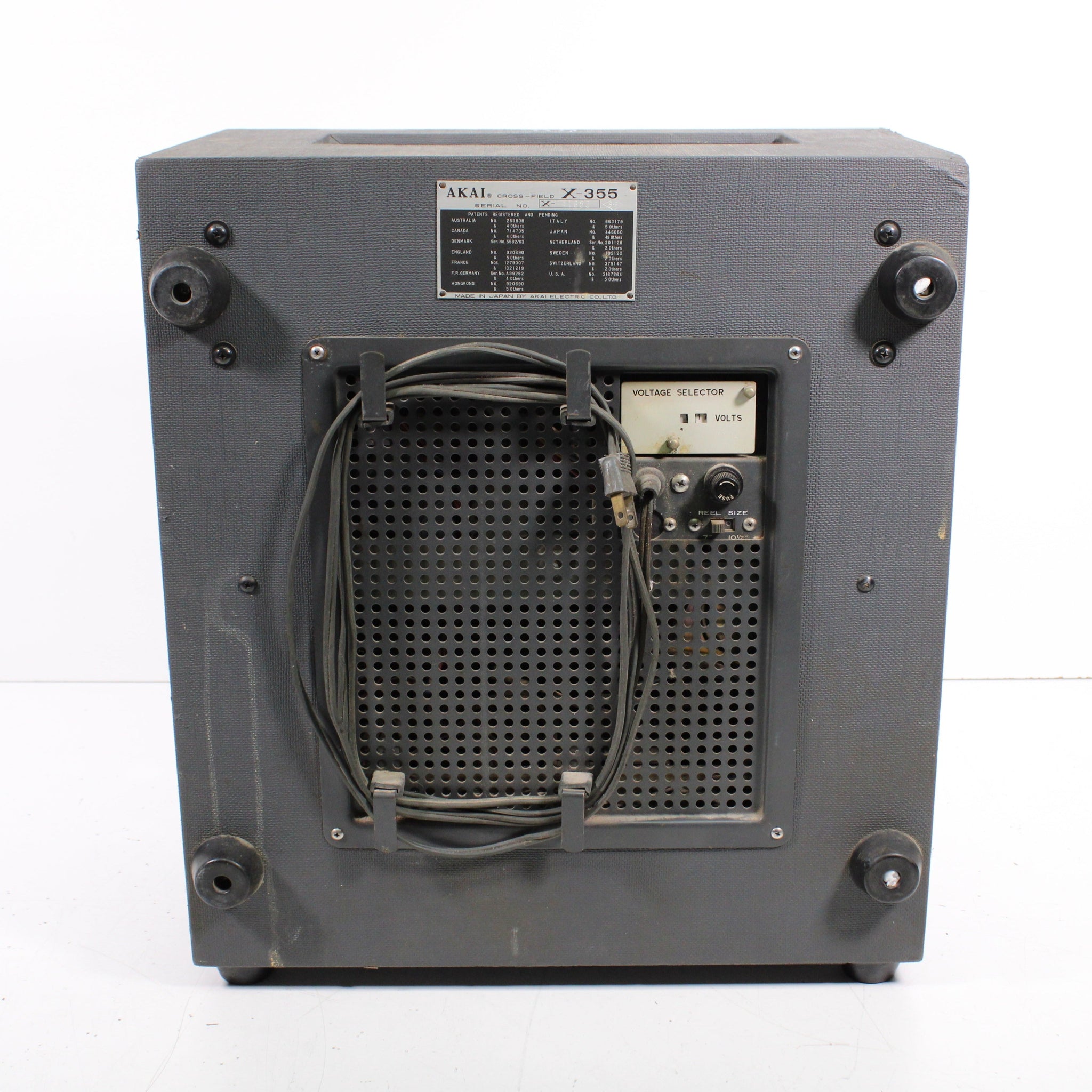 Akai X-355 Vintage Cross-Field 4-Track Reel to Reel Deck (BLOWS FUSES)