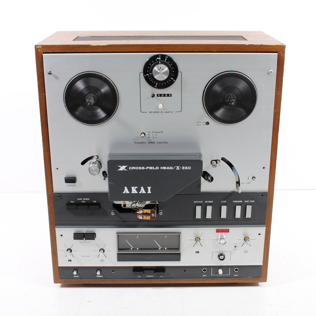 Akai X-360 Cross-Field Head Reverse-O-Matic Reel-to-Reel Player Record