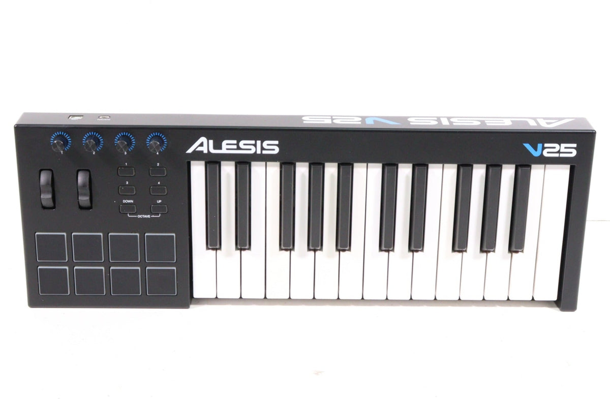 Alesis V25 25-Key Portable Electric Piano Keyboard System — SpenCertified