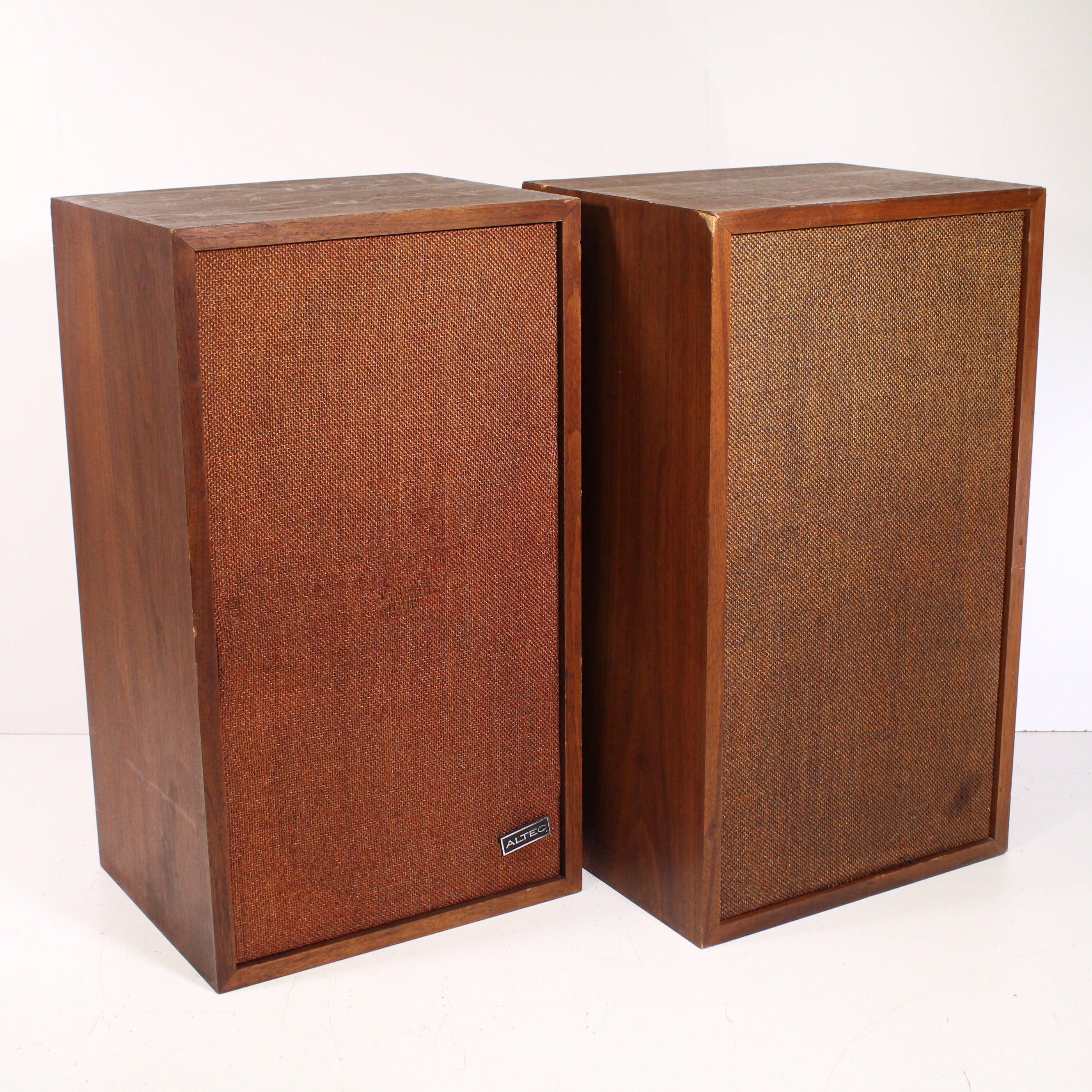 Altec Lansing 886A Vintage Home Loudspeaker Pair Wood Veneer ...