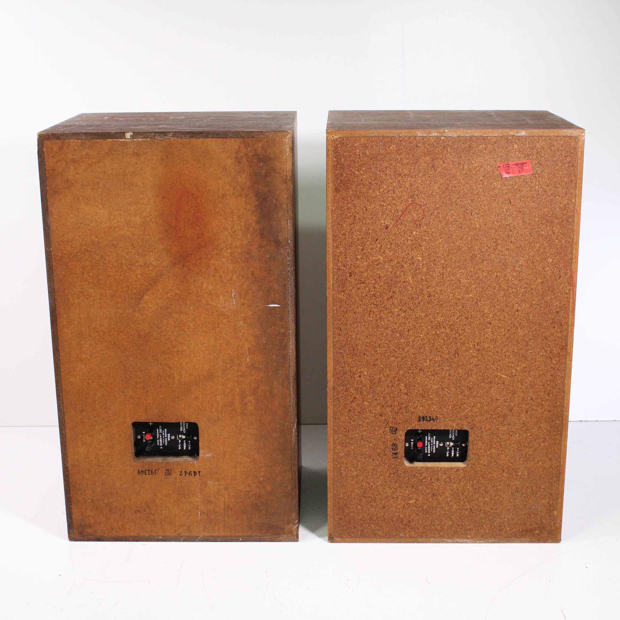 Altec Lansing 886A Vintage Home Loudspeaker Pair Wood Veneer