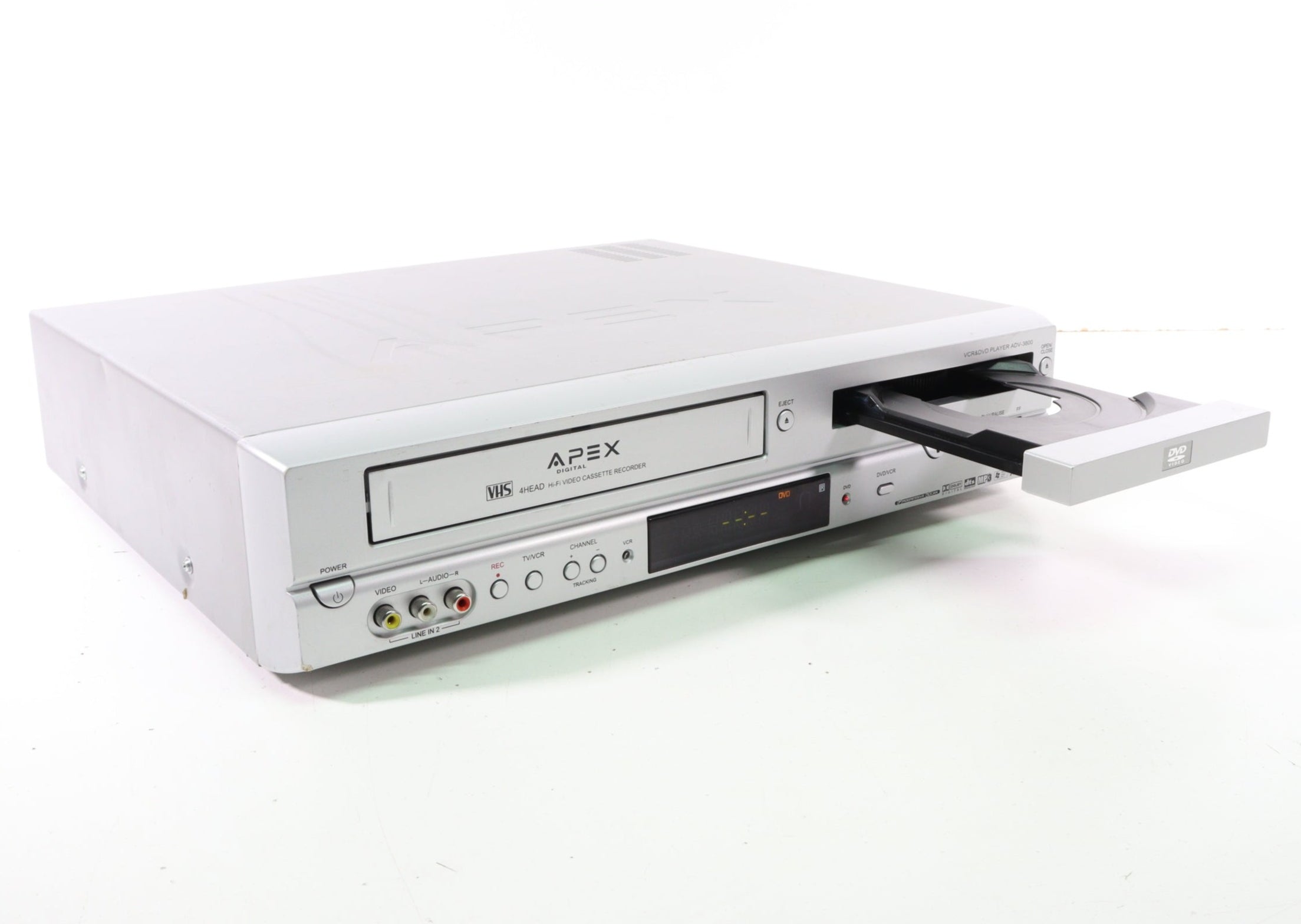 Apex Digital ADV-3800 Progressive Scan VCR DVD Player Combo — SpenCertified