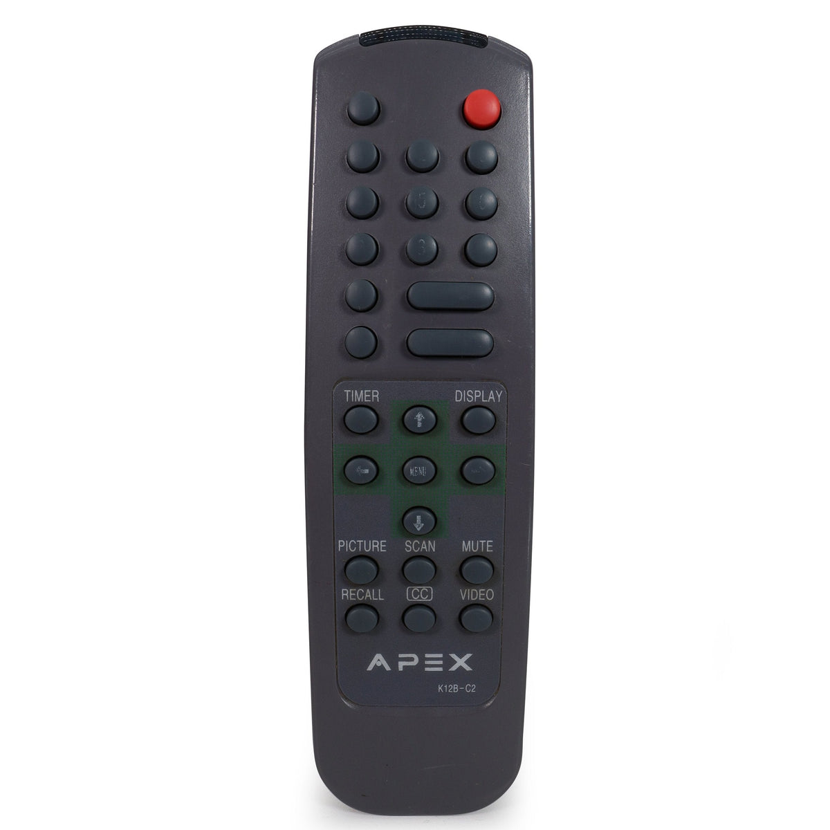 Apex K12B-C2 Remote Control for TV AT2702 and More — SpenCertified