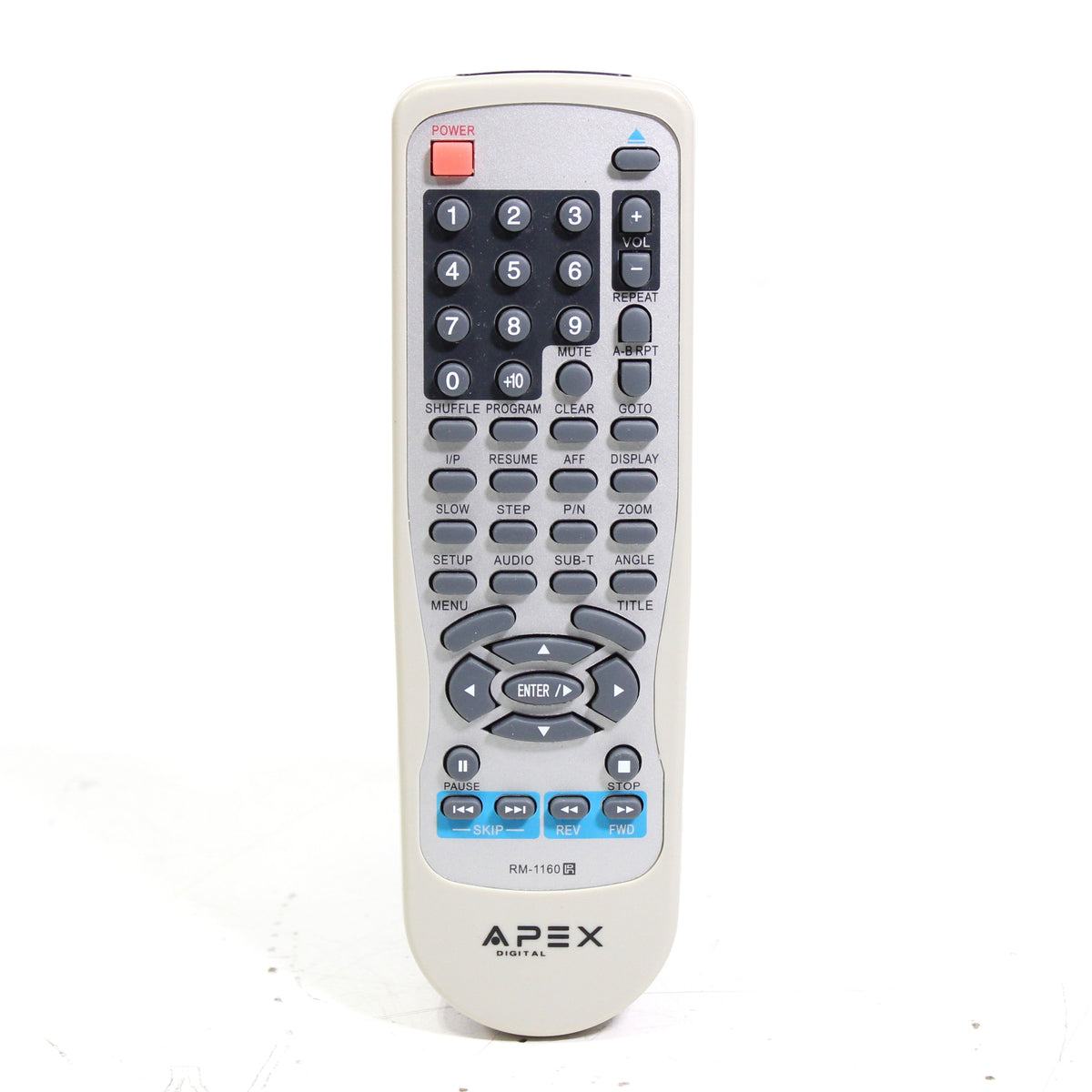 Apex RM-1160 Remote Control for DVD Player — SpenCertified