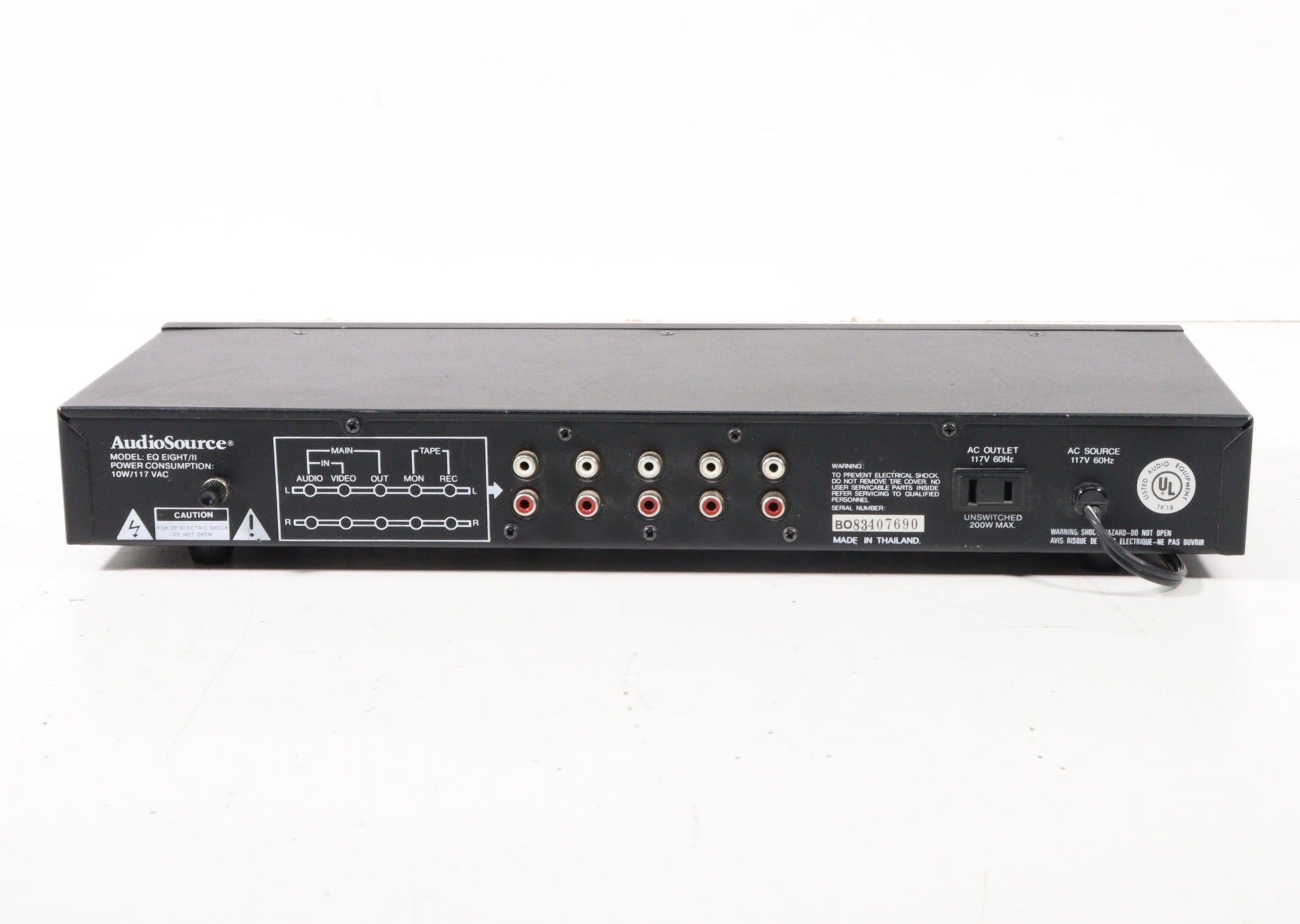 AudioSource EQ Eight Series II Graphic Equalizer and Spectrum Analyzer
