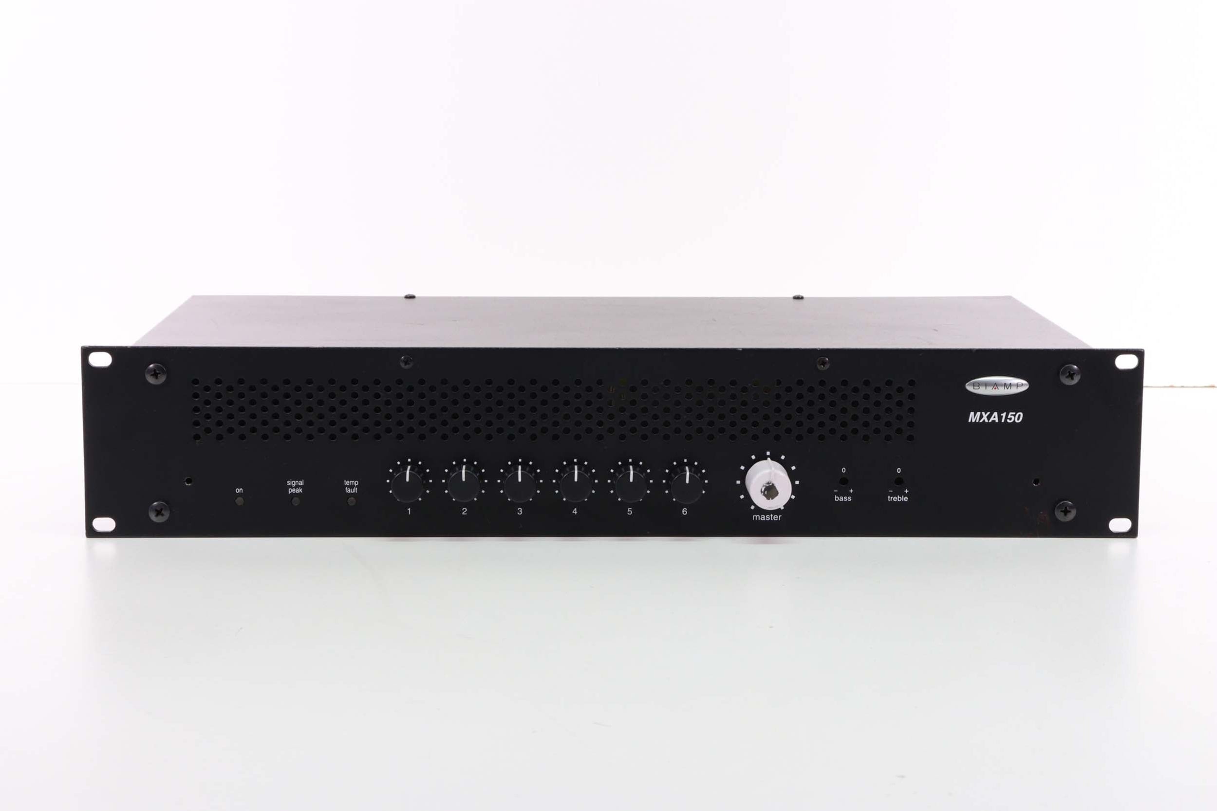 BIAMP SYSTEMS MXA150 Rackmount 6 Channel Audio Mixer Amplifier ...
