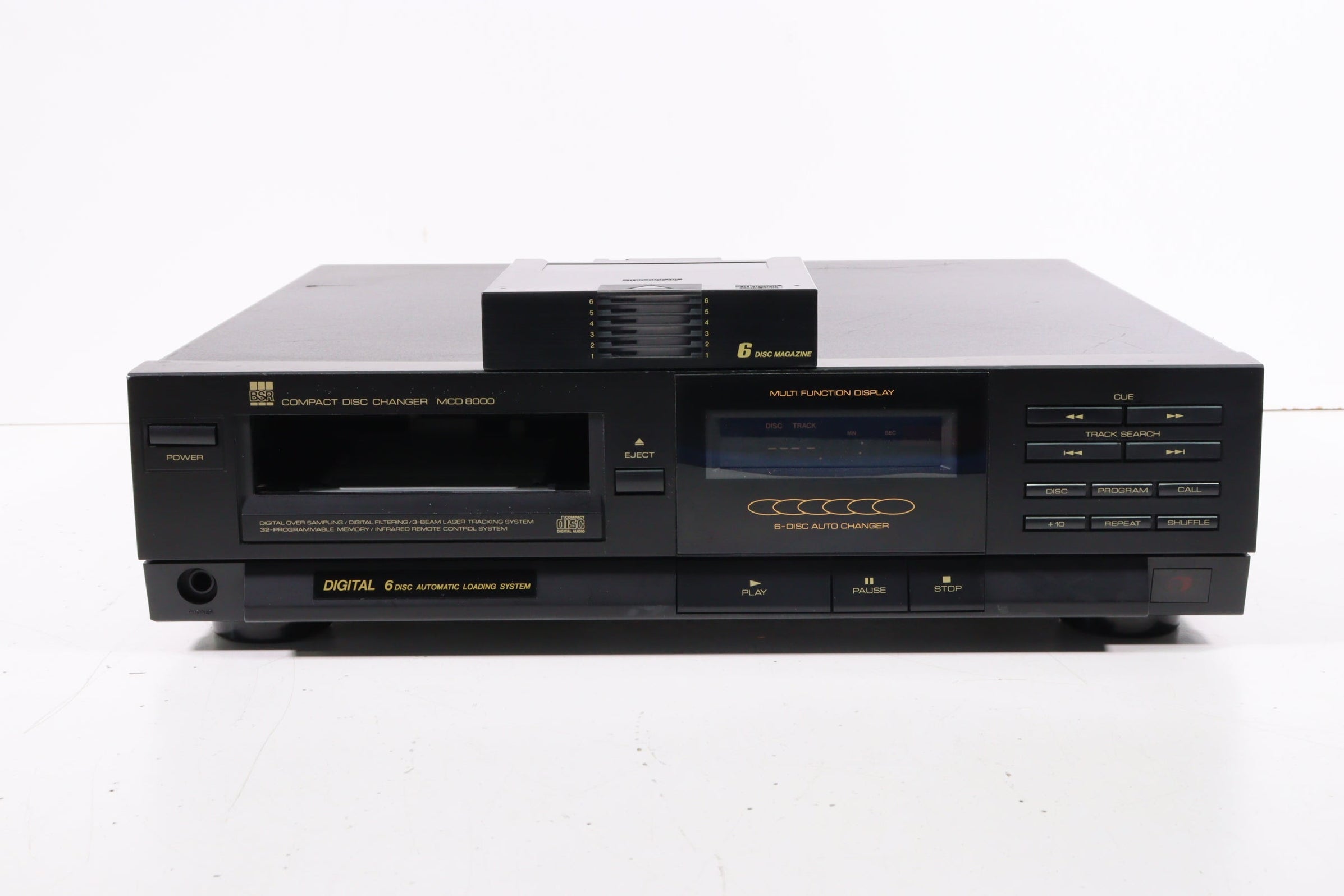 BSR MCD 8000 6-Disc Magazine CD Compact Disc Changer — SpenCertified