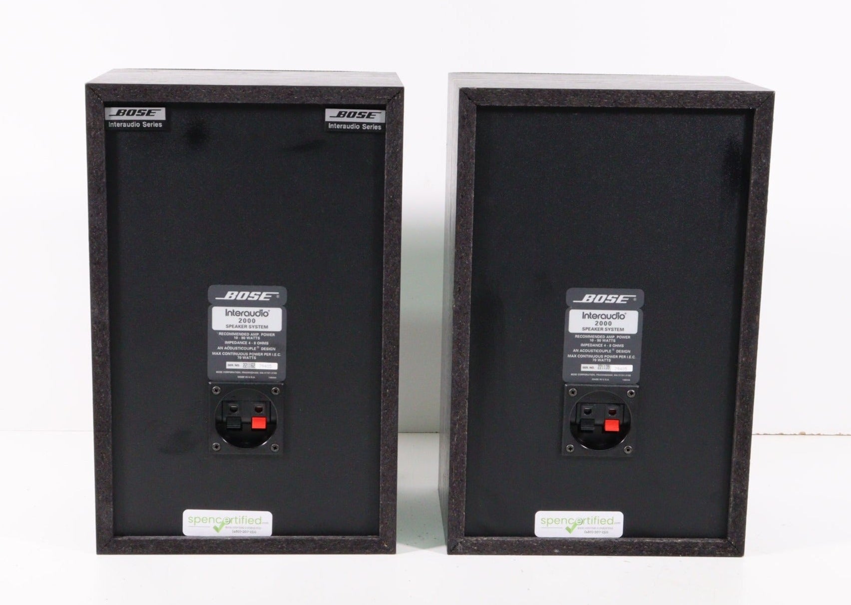 Bose Interaudio 2000 Series Front Port Bookshelf Speaker Pair (with Or ...