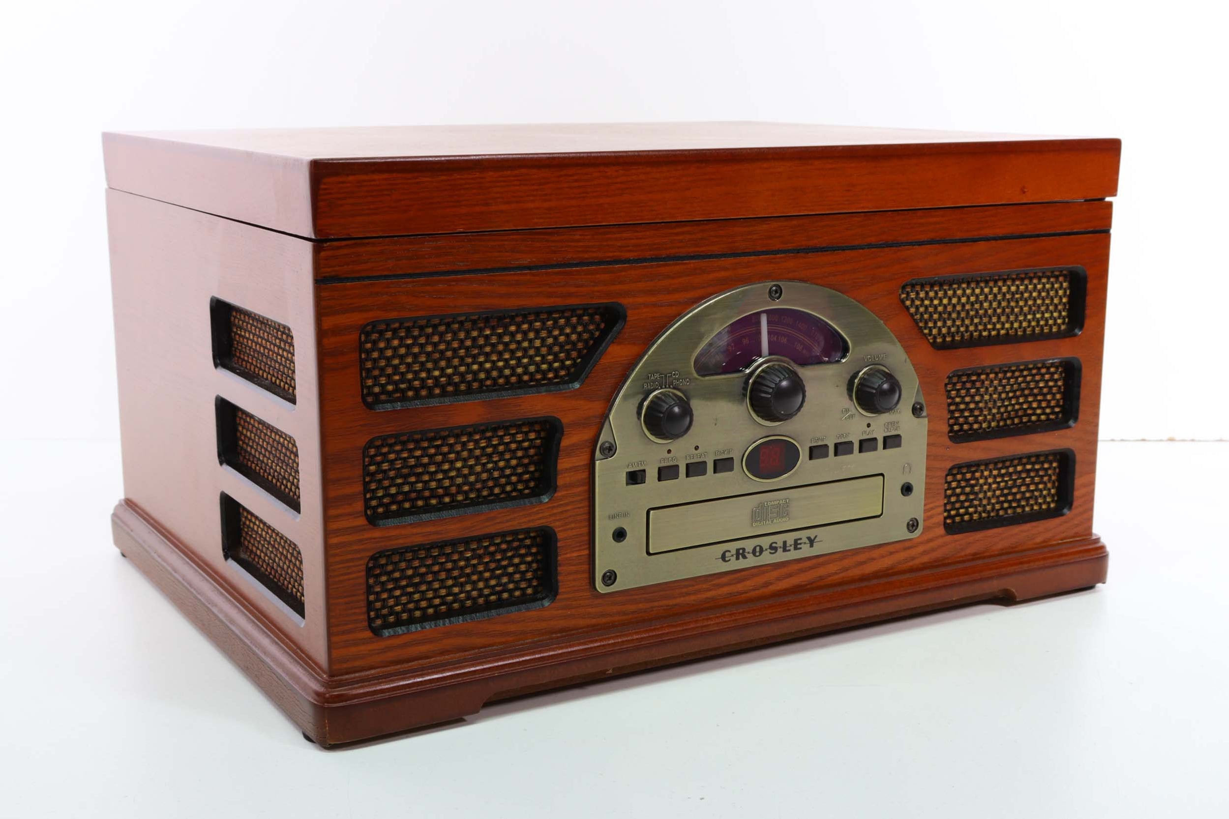 CROSLEY CR66 Vintage Record Player/CD Recorder/AM/FM Radio Music Syste ...