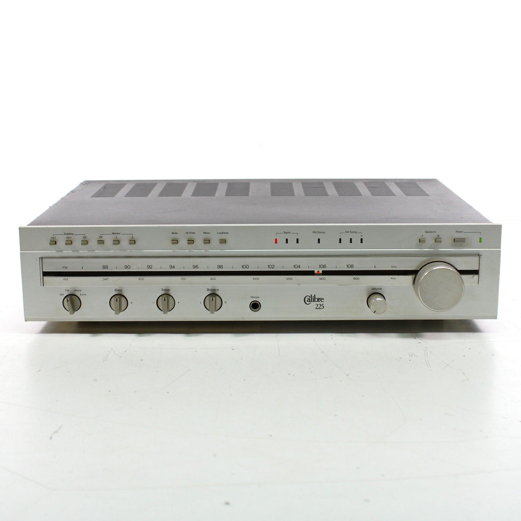 Calibre 225 Rare Vintage AM FM Stereo Receiver Silver Face