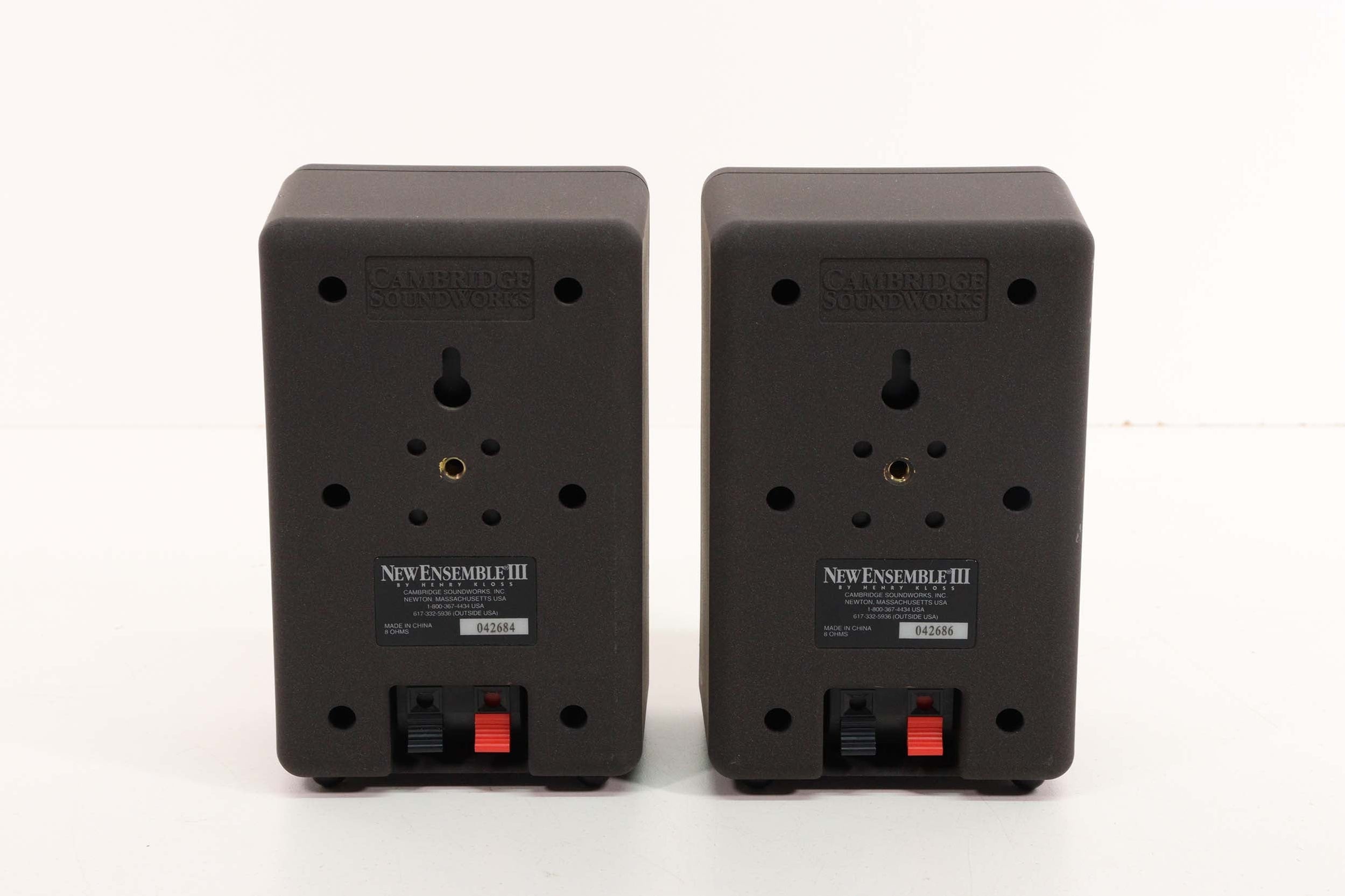 Cambridge SoundWorks New Ensemble III Small Bookshelf Speaker Pair ...