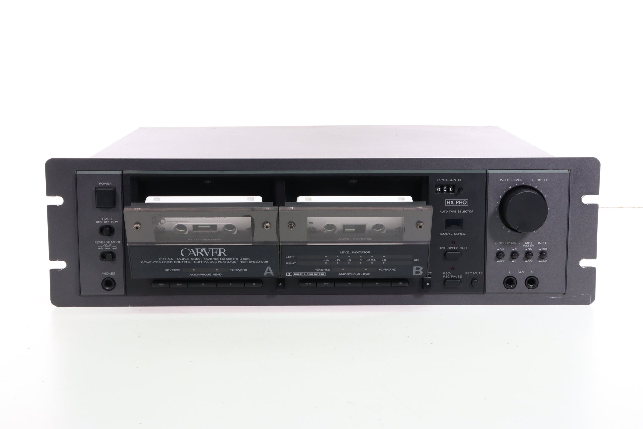 Carver PST-24 Double Auto-Reverse Cassette Deck with Rack Mount ...