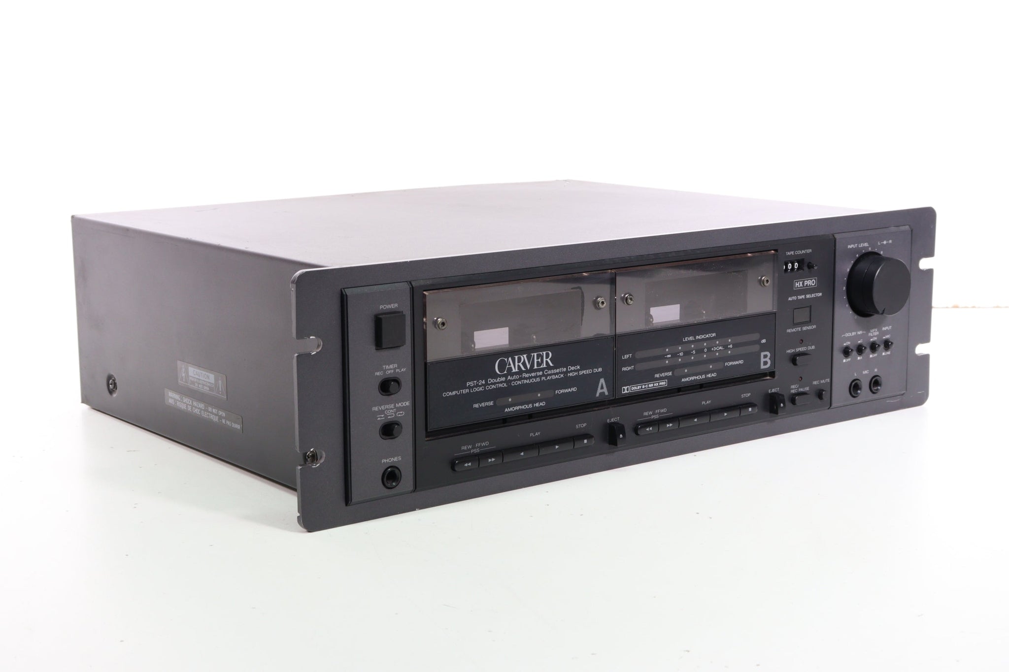 Carver PST-24 Double Auto-Reverse Cassette Deck with Rack Mount ...