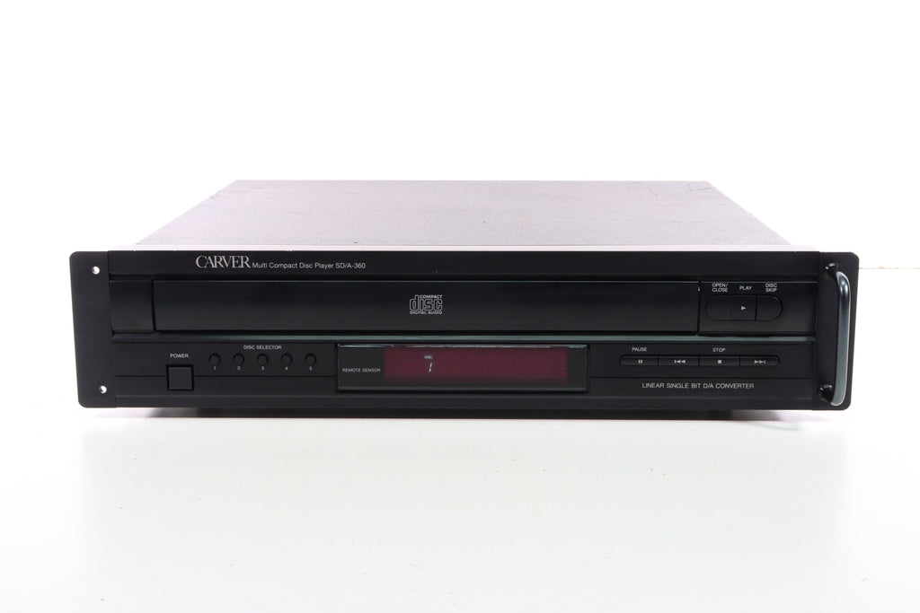 Carver SD/A-360 Multi Compact Disc CD Player 5 Disc Changer with Rack