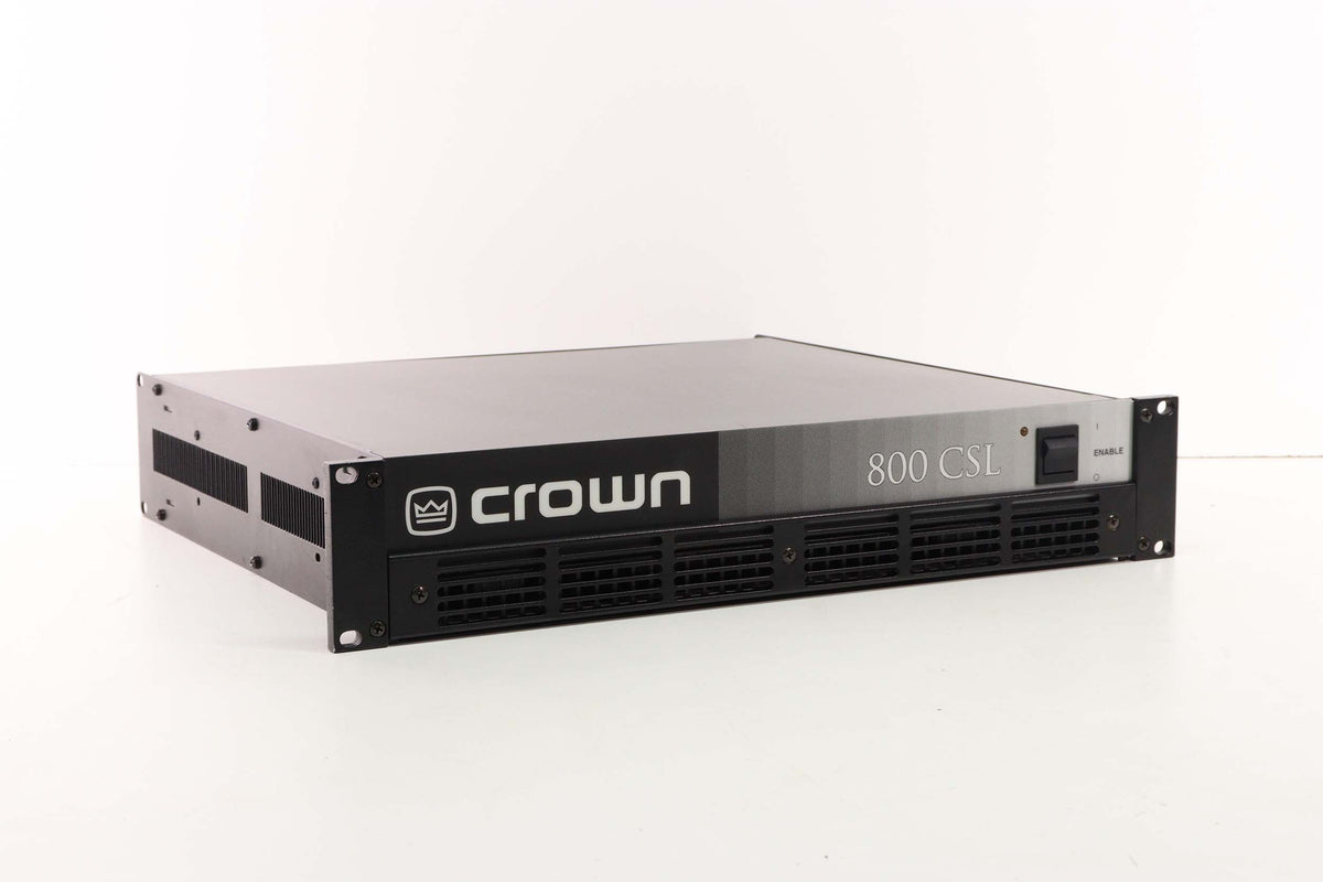 Crown 800 CSL Power Amplifier 400 Watts Per Channel into 4 Ohms at 1Kh ...