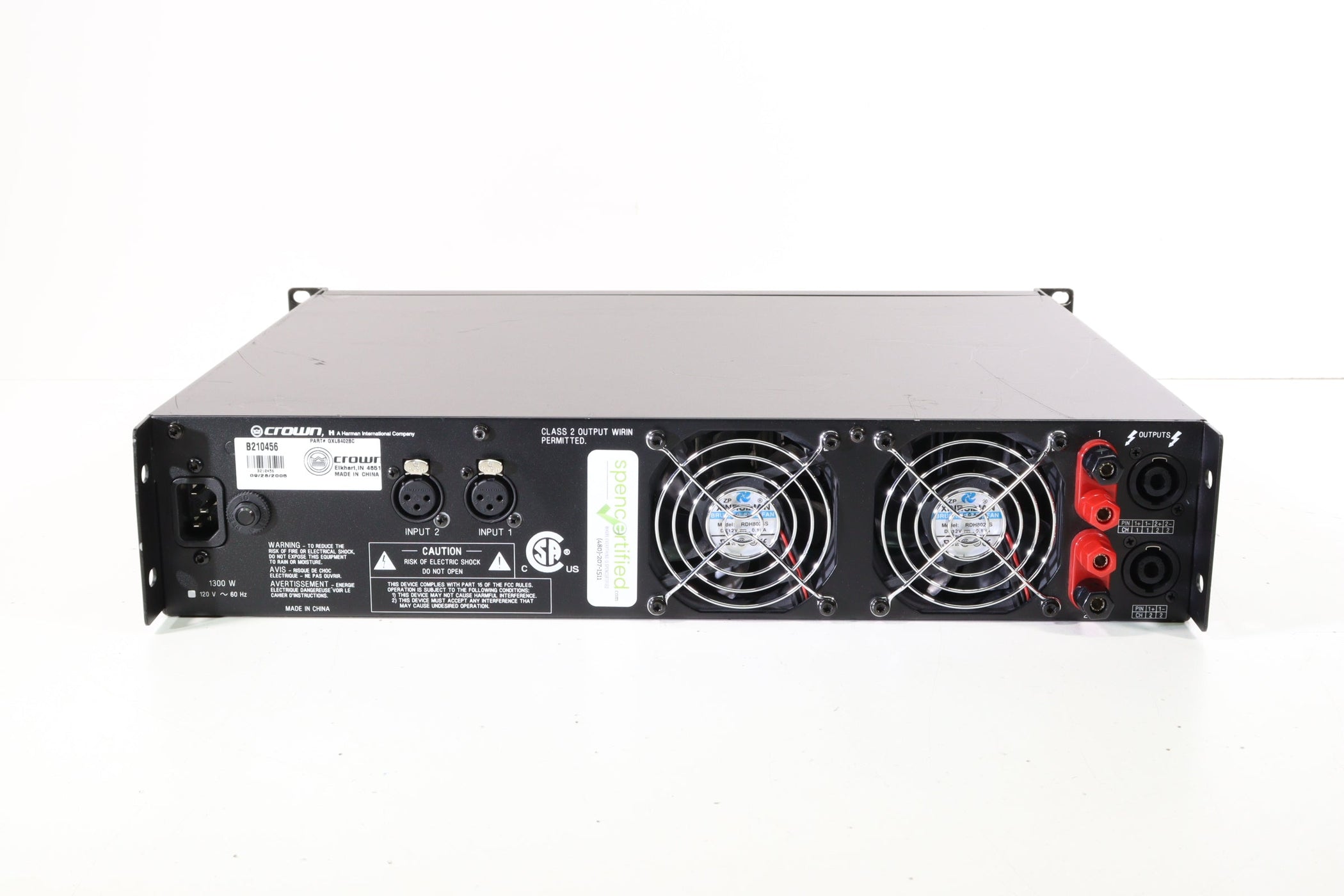 Crown XLS 402 Power Amplifier — SpenCertified