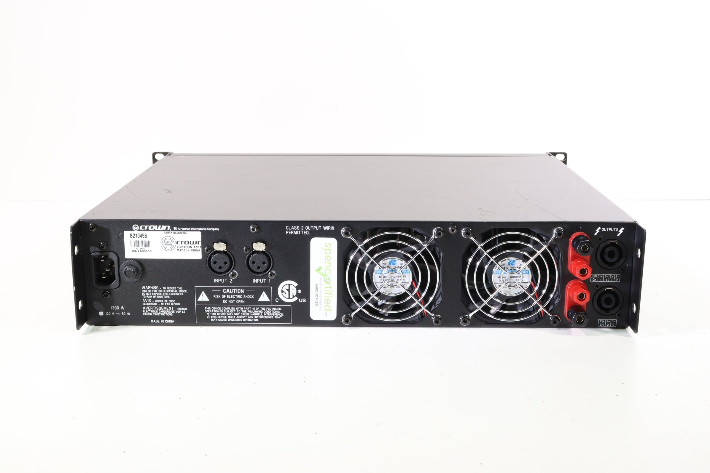 Crown XLS 402 Power Amplifier — SpenCertified