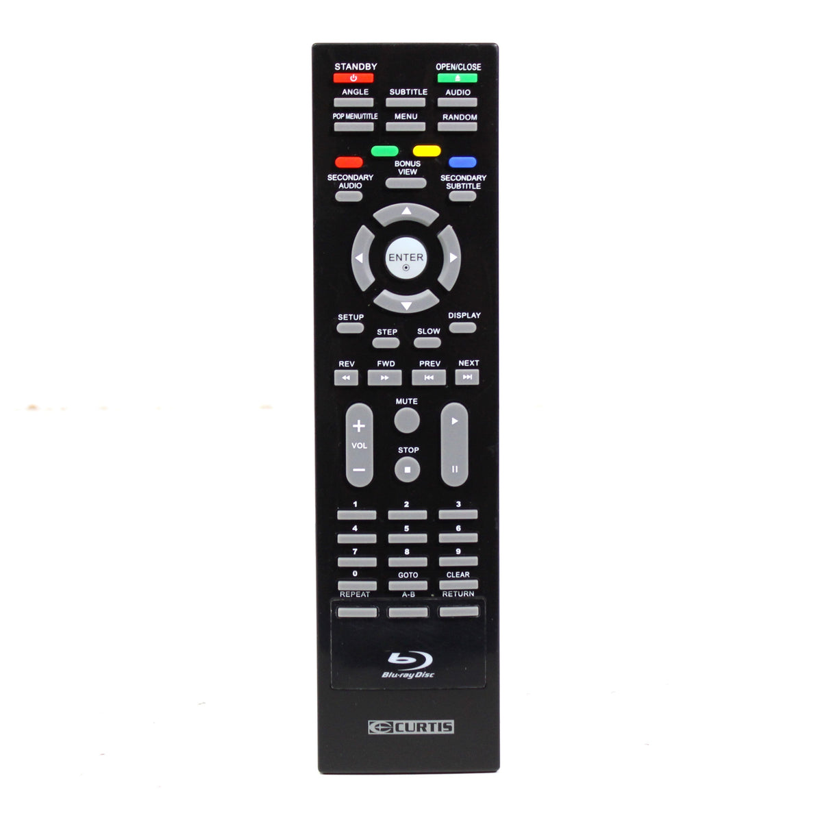 Curtis Remote Control for Blu-Ray Disc Player — SpenCertified