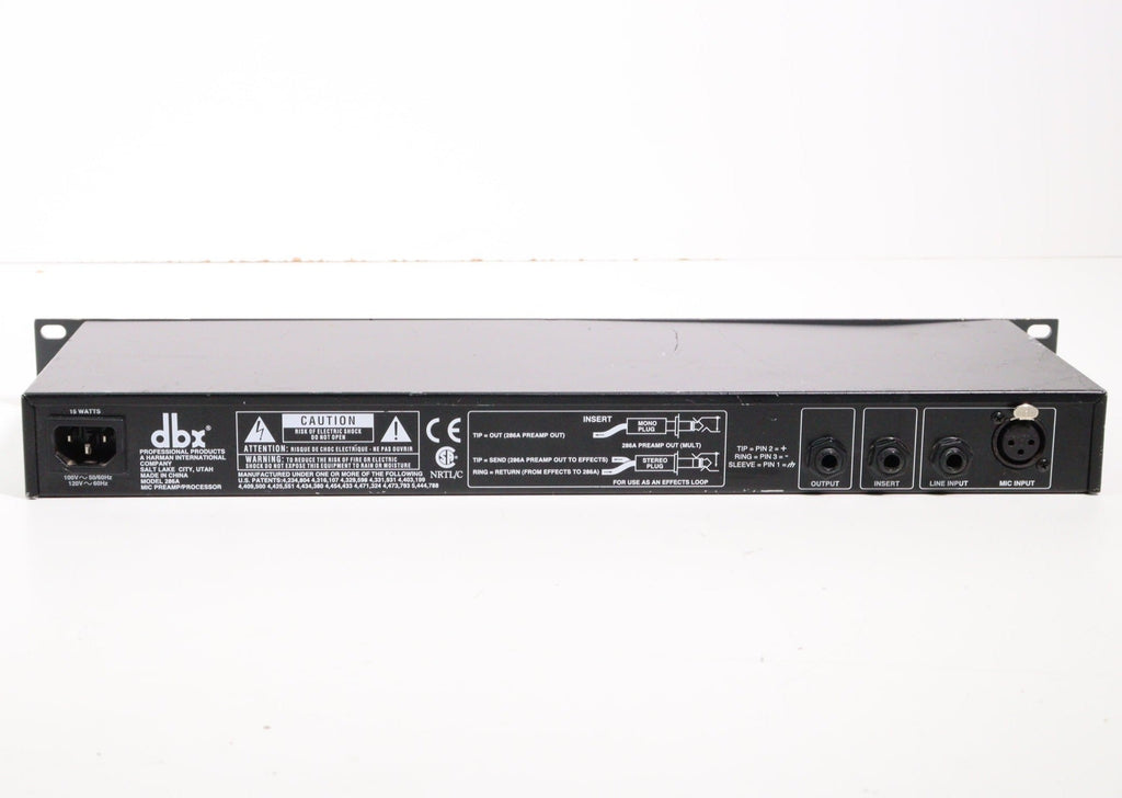 DBX 286A Microphone Preamp Processor with Compressor De-Esser Enhancer