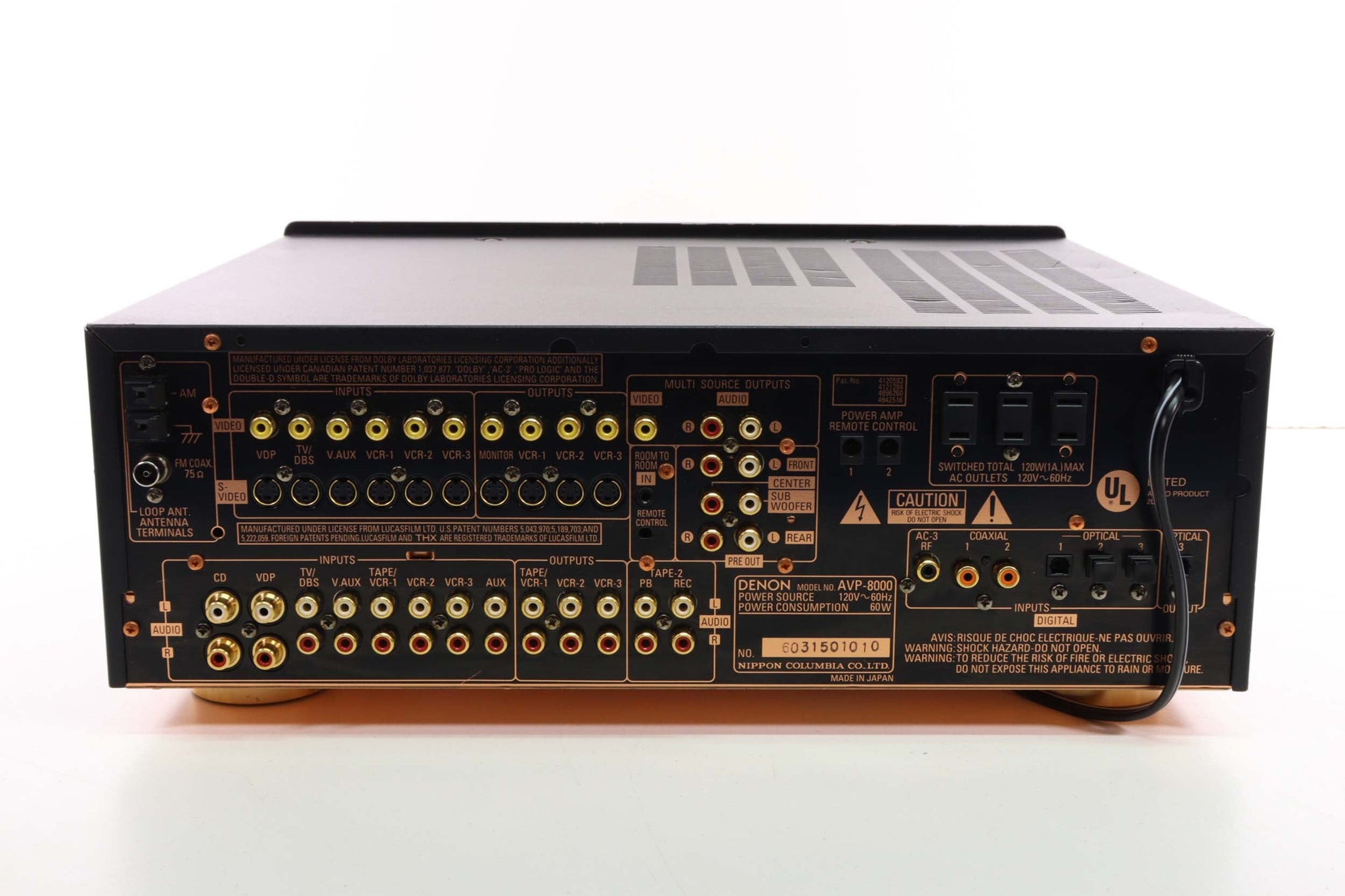 DENON AVP-8000 A/V Preamplifier Copper Finish