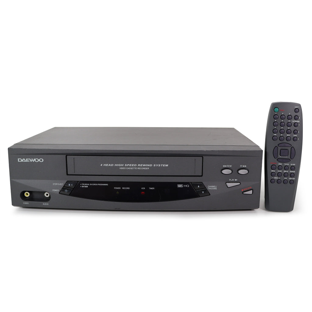 DaeWoo DV-T5DN 4-Head VCR VHS Player Recorder with High Speed Rewind