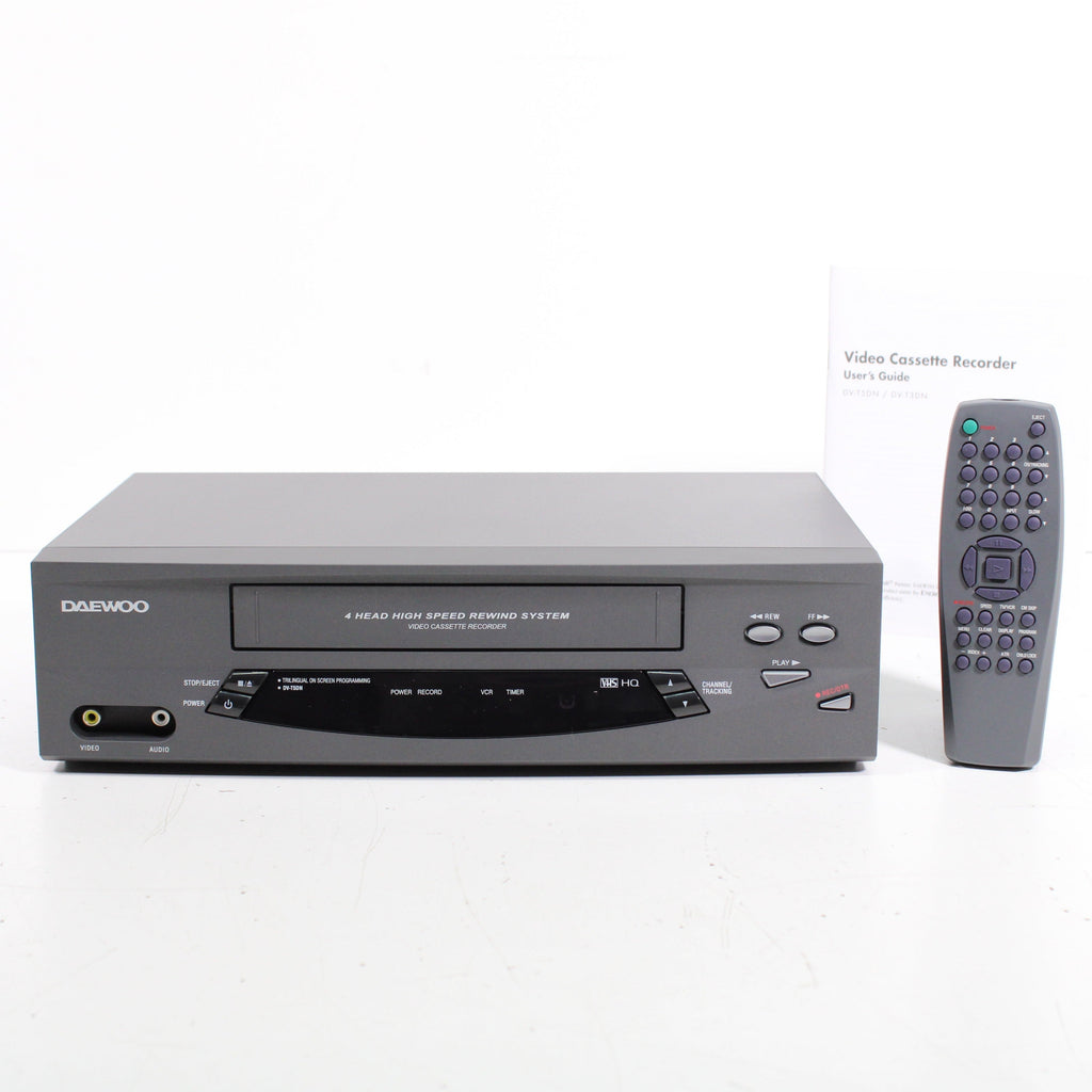DaeWoo DV-T5DN 4-Head VCR VHS Player Recorder with High Speed Rewind