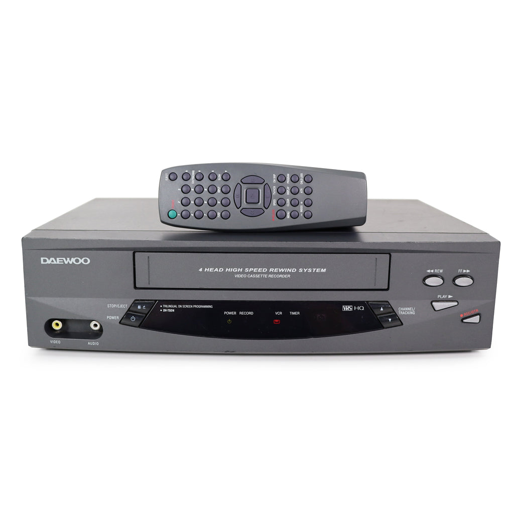 DaeWoo DV-T5DN 4-Head VCR VHS Player Recorder with High Speed Rewind
