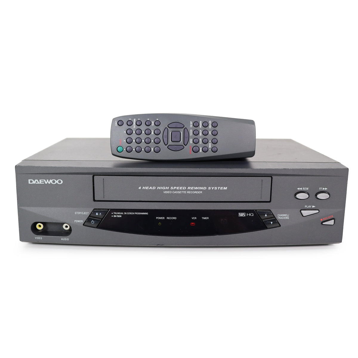 DaeWoo DV-T5DN 4-Head VCR VHS Player Recorder with High Speed Rewind ...