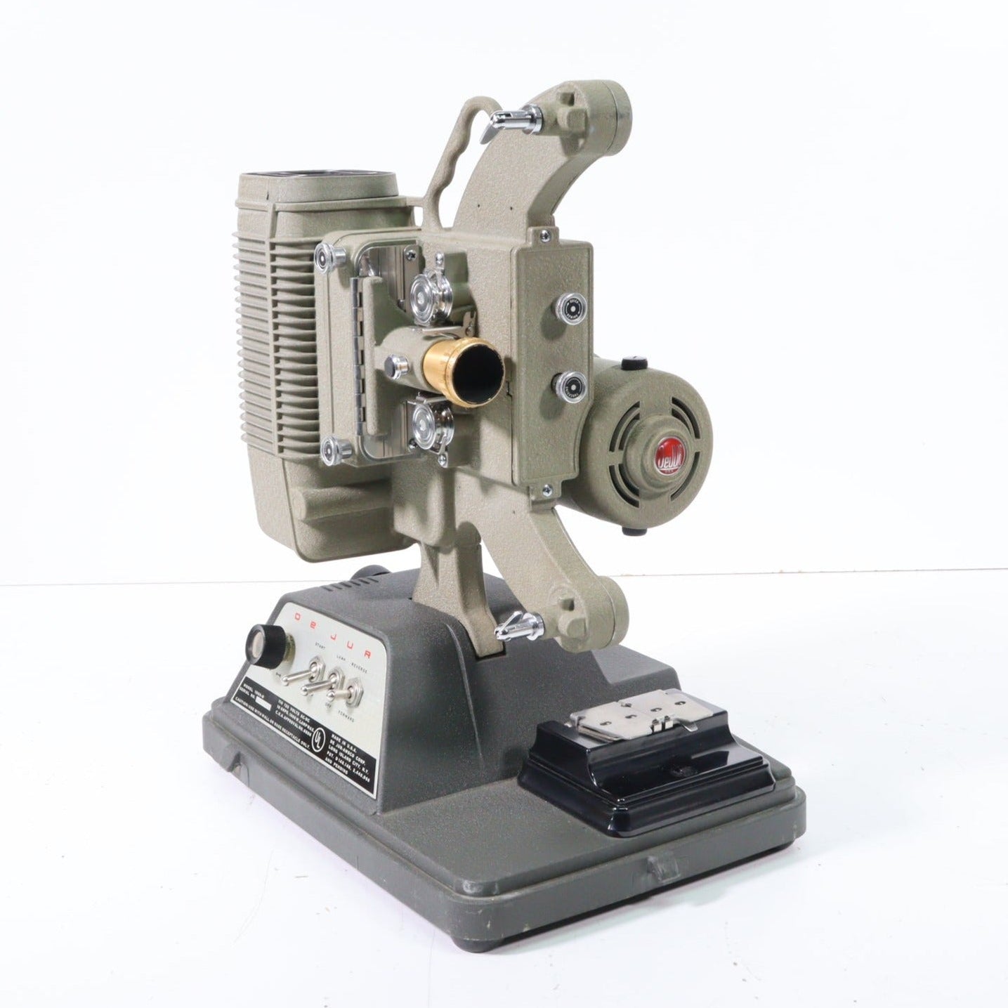 DeJUR Model 1000-B Vintage 8mm Film Projector with Original Carrying C ...