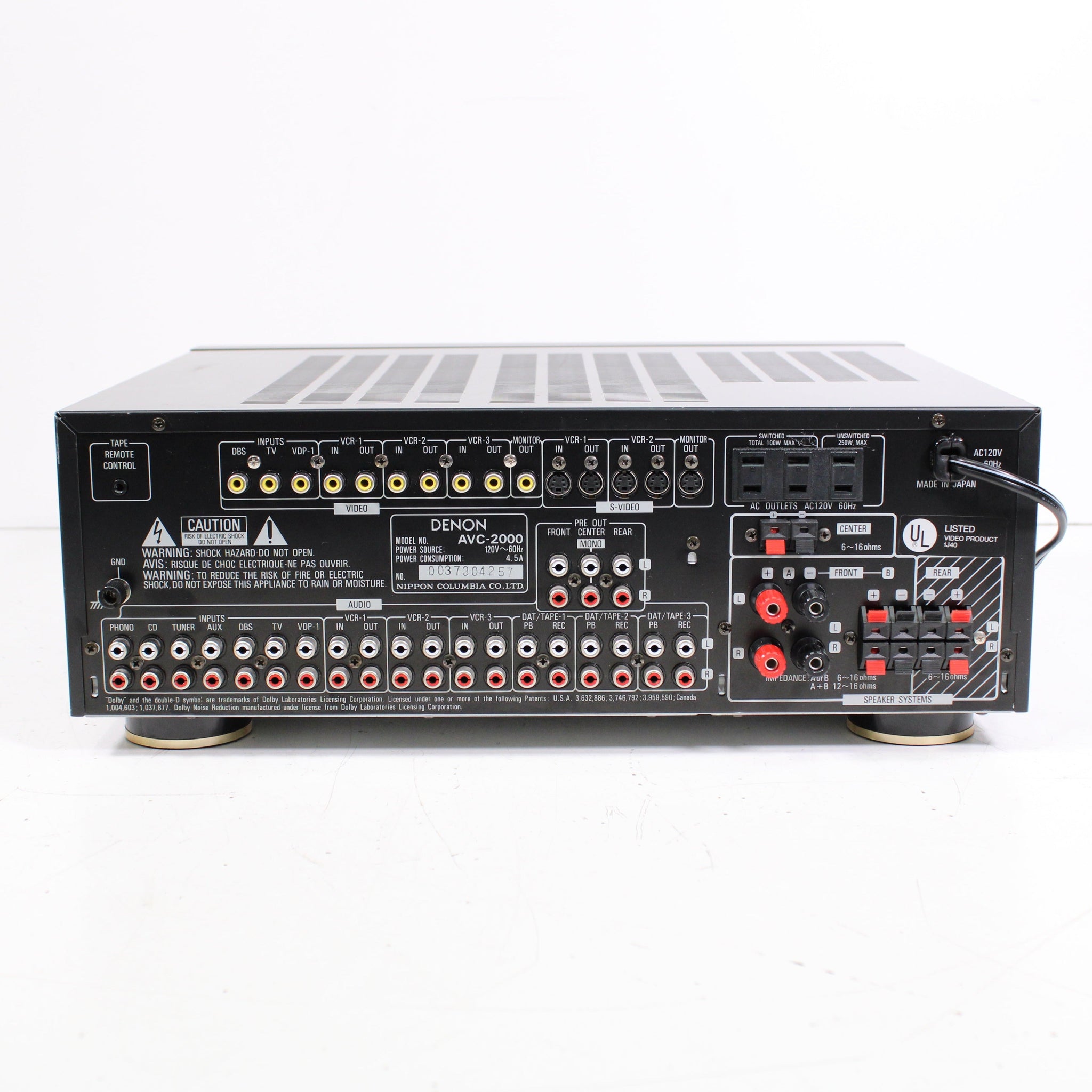 Denon AVC-2000 Precision Audio Component / Integrated AV Surround Ampl