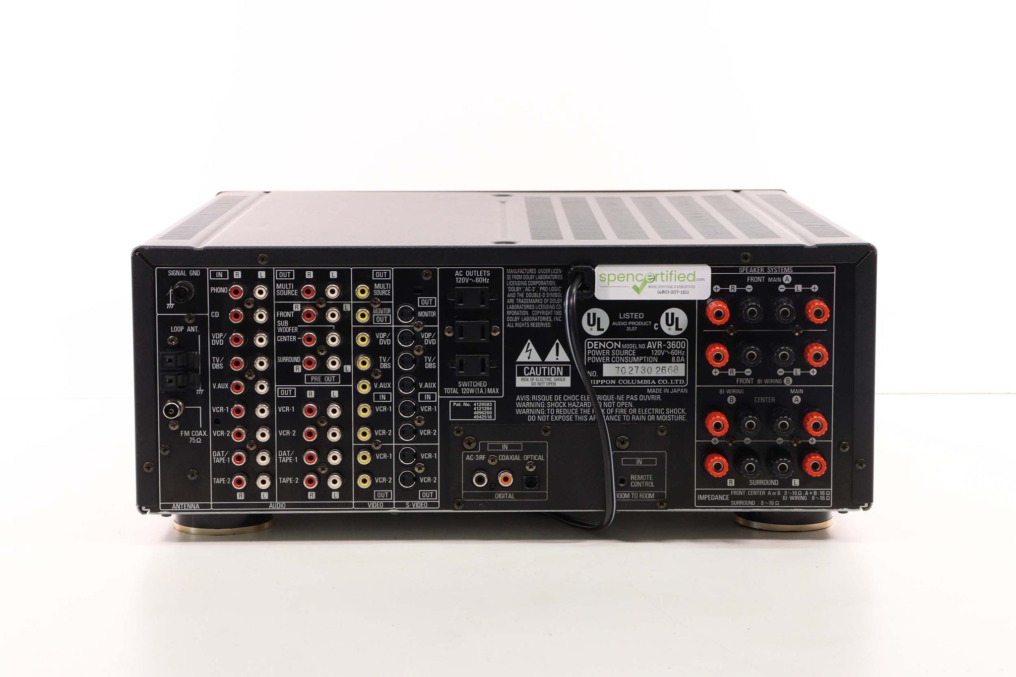 Denon AVR 3600 Stereo Receiver Amplifier High Quality