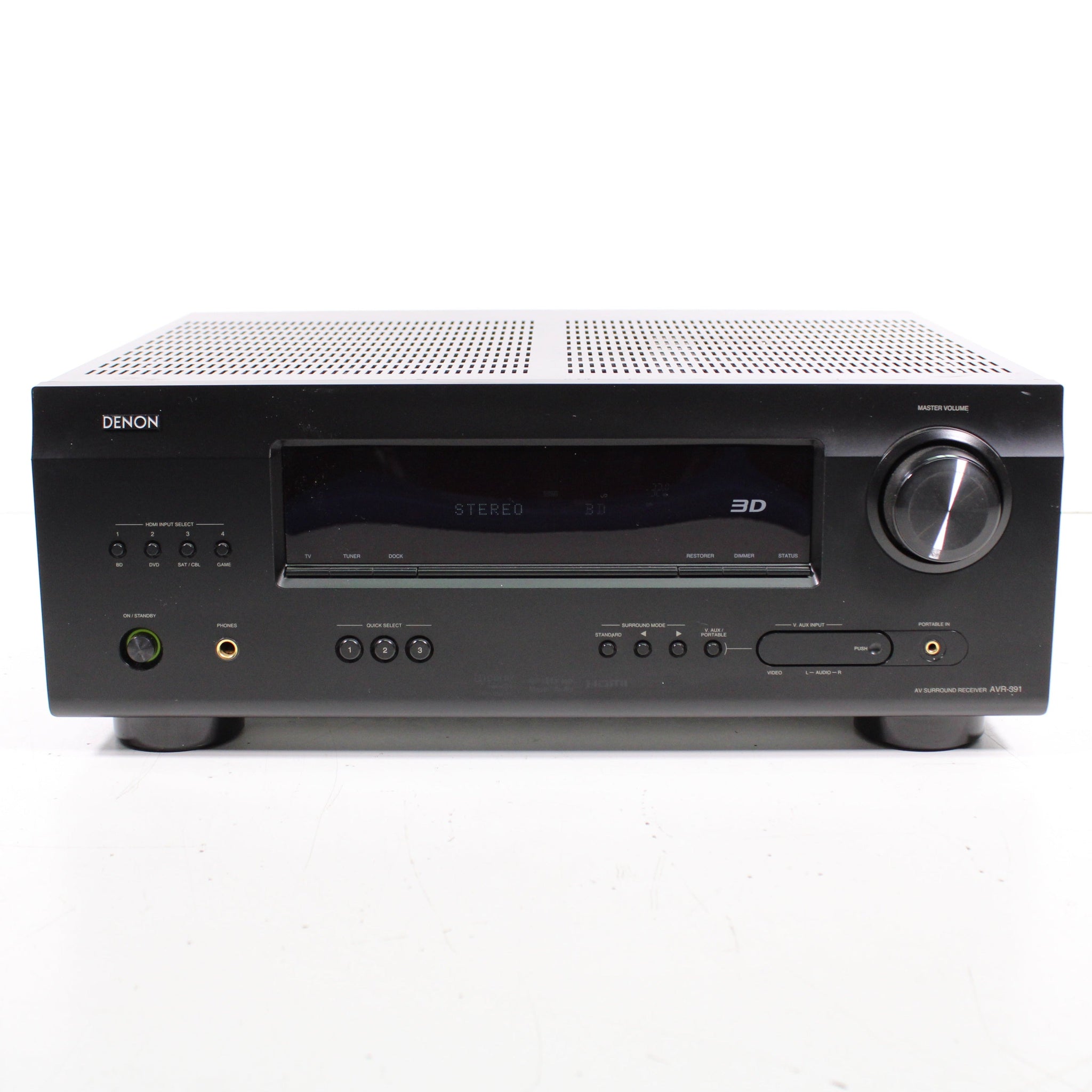 Denon AVR-391 AV Surround Sound Receiver 3D-Ready HDMI Switching (NO R