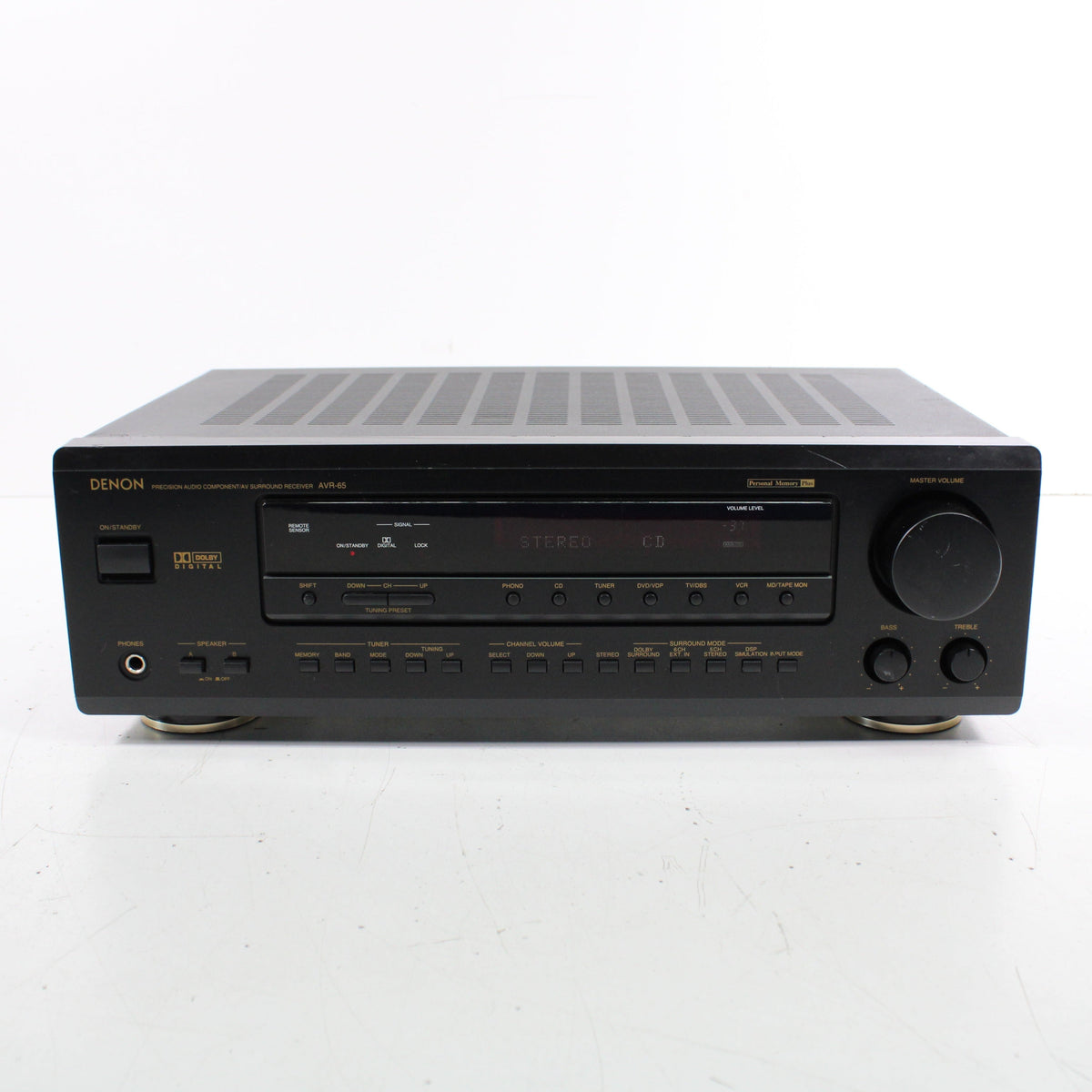 Denon AVR-65 Precision Audio AV Audio Video Surround Receiver (NO REMO ...