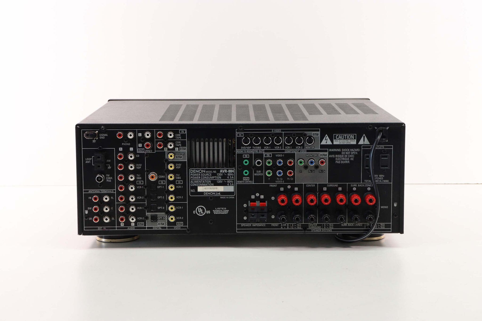 Denon AVR-884 AV Surround Receiver (NO REMOTE)