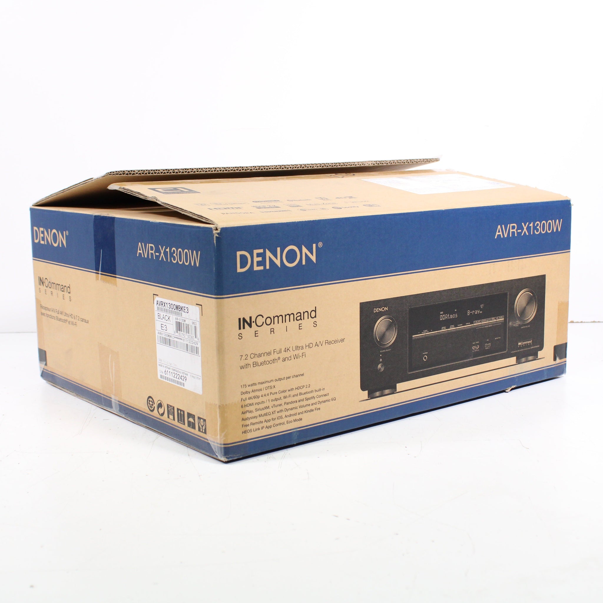 Denon AVR-X1300W 7.2 Channel Full 4K Bluetooth AV Receiver with Origin